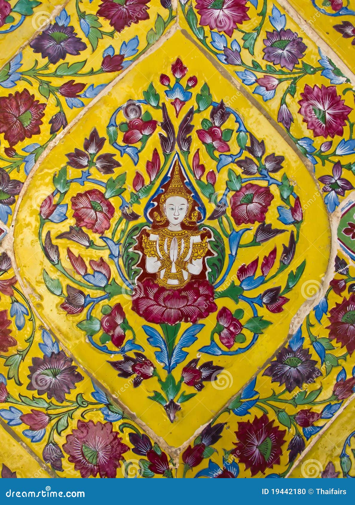 Colorful Antique Artwork of God Stock Photo - Image of color, eastern ...