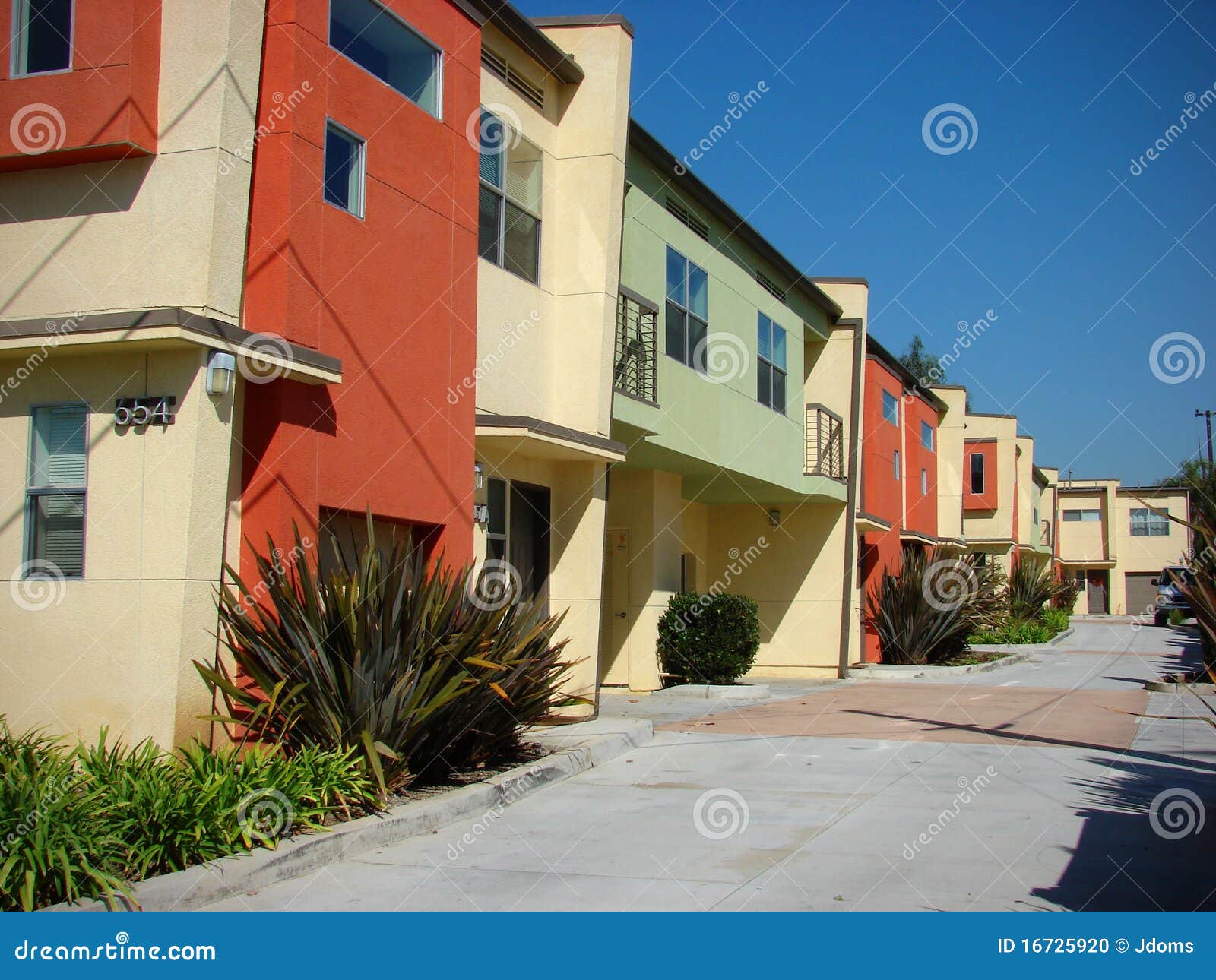 Colorful Apartment Building Stock Photo - Image of urban, design: 16725920