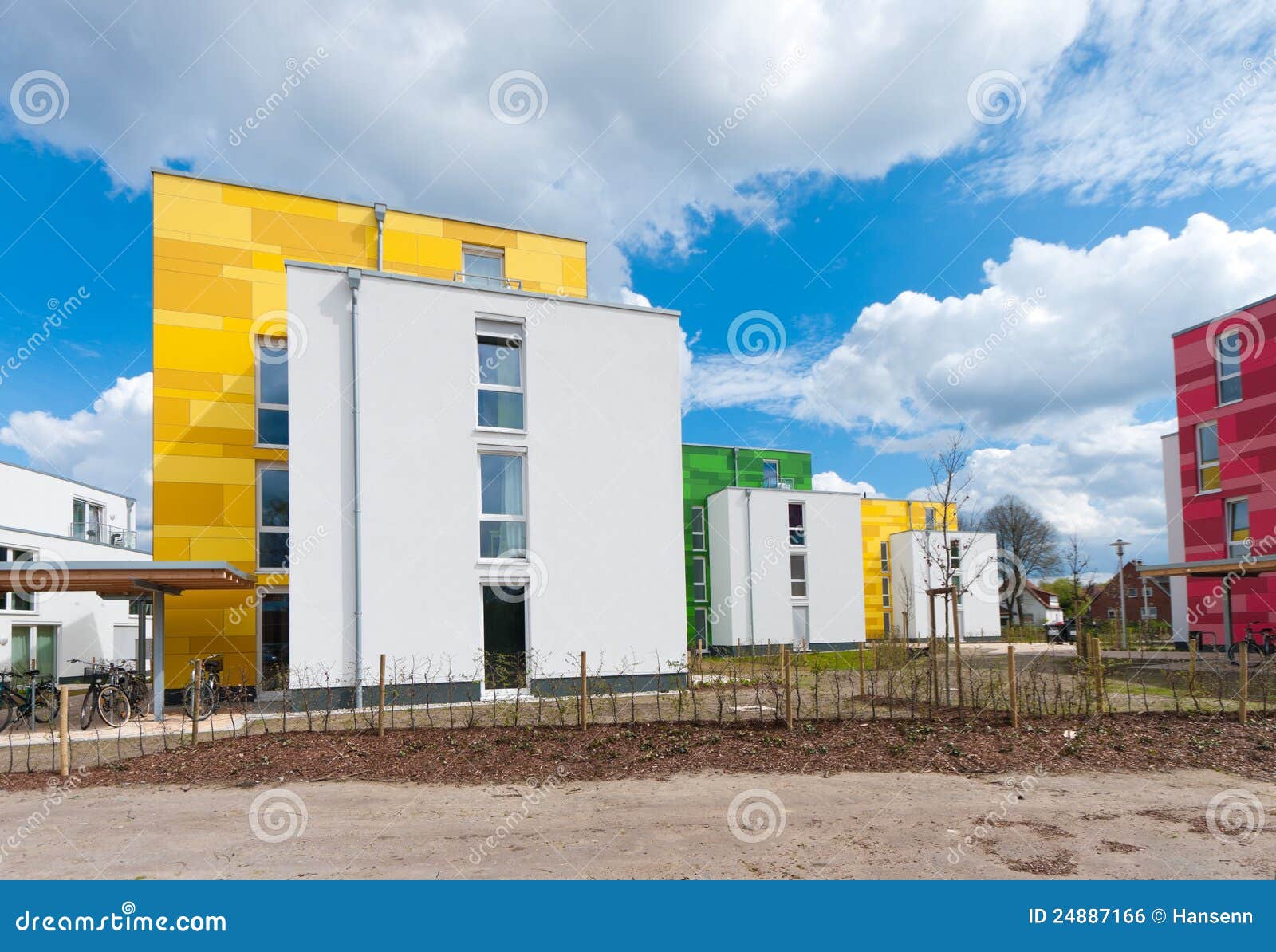 Colorful apartments stock photo. Image of exterior, object - 24887166