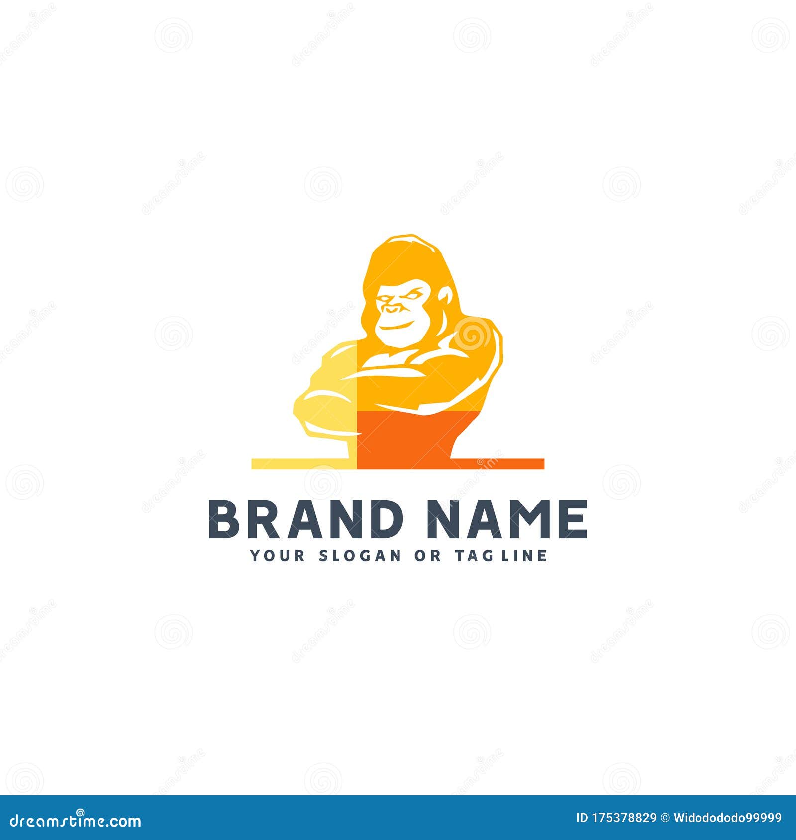 Colorful Apes Logo Design Vector Stock Vector - Illustration of poly ...