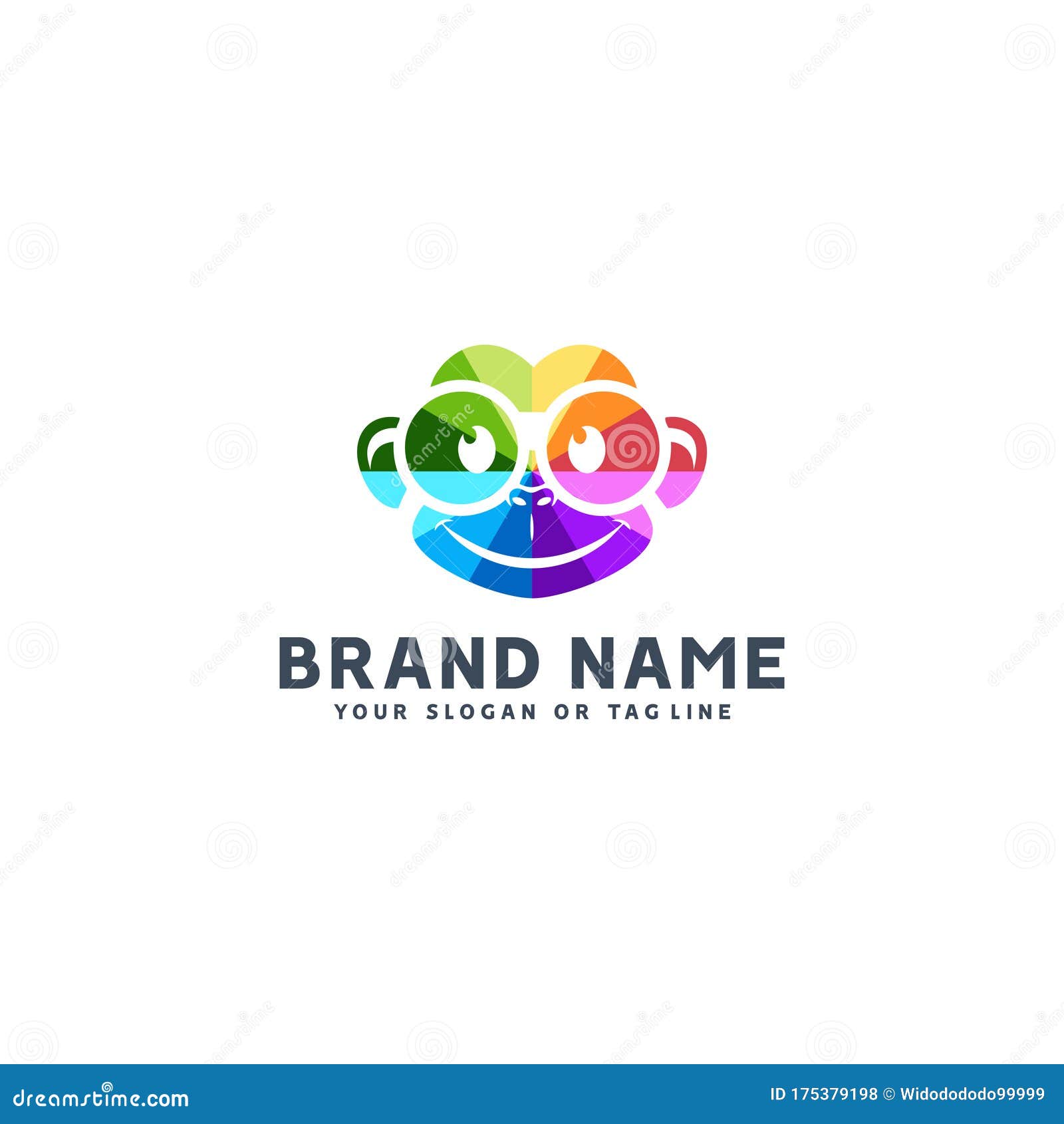 Colorful Apes Logo Design Vector Stock Vector - Illustration of ... Colorful Apes Logo Design Vector Stock Vector - Illustration of ...