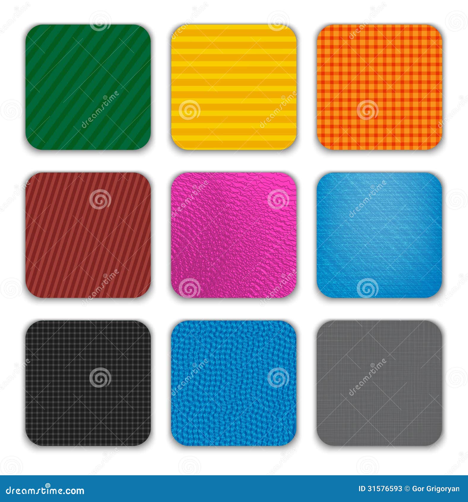 Colorful App Icon Templates Background Cartoon Vector | CartoonDealer ...