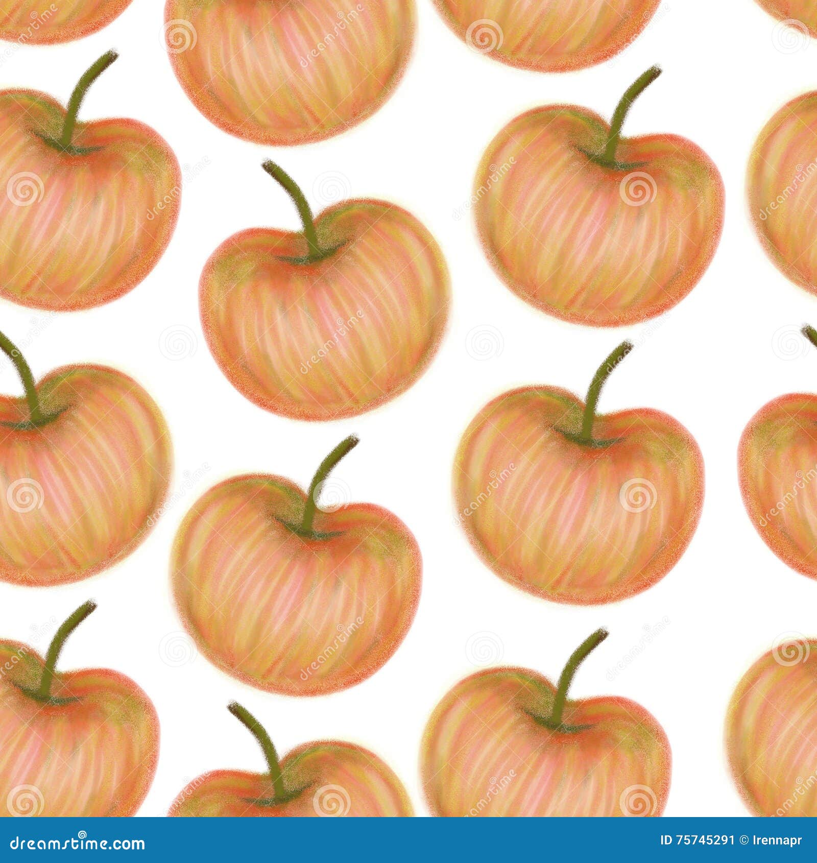Colorful apple pattern stock illustration. Illustration of color - 75745291
