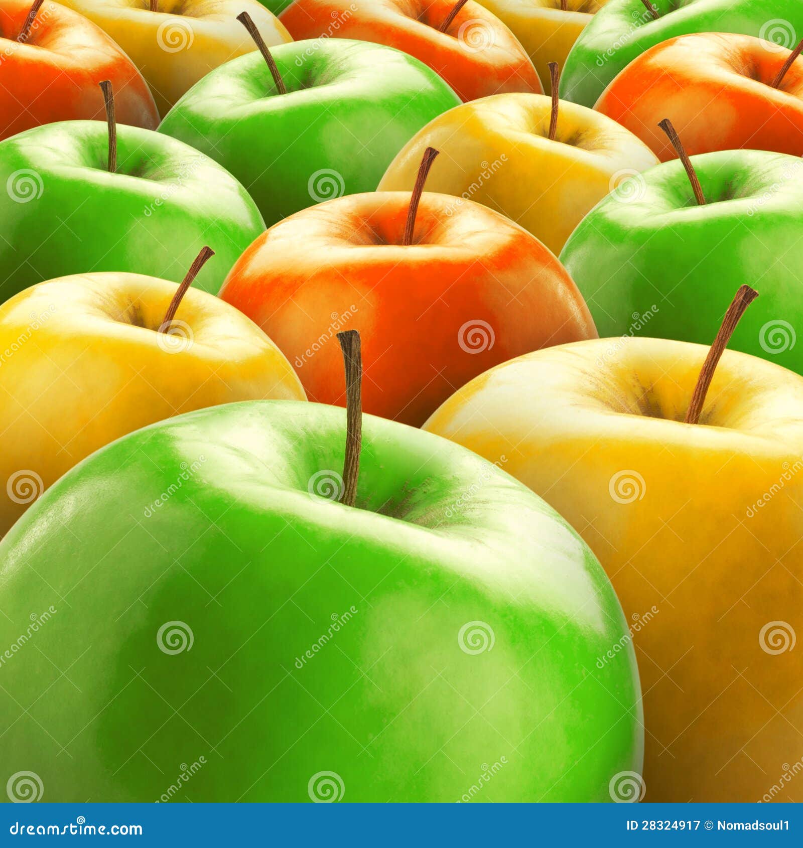 Colorful apples stock image. Image of smith, granny, vegetarian - 28324917