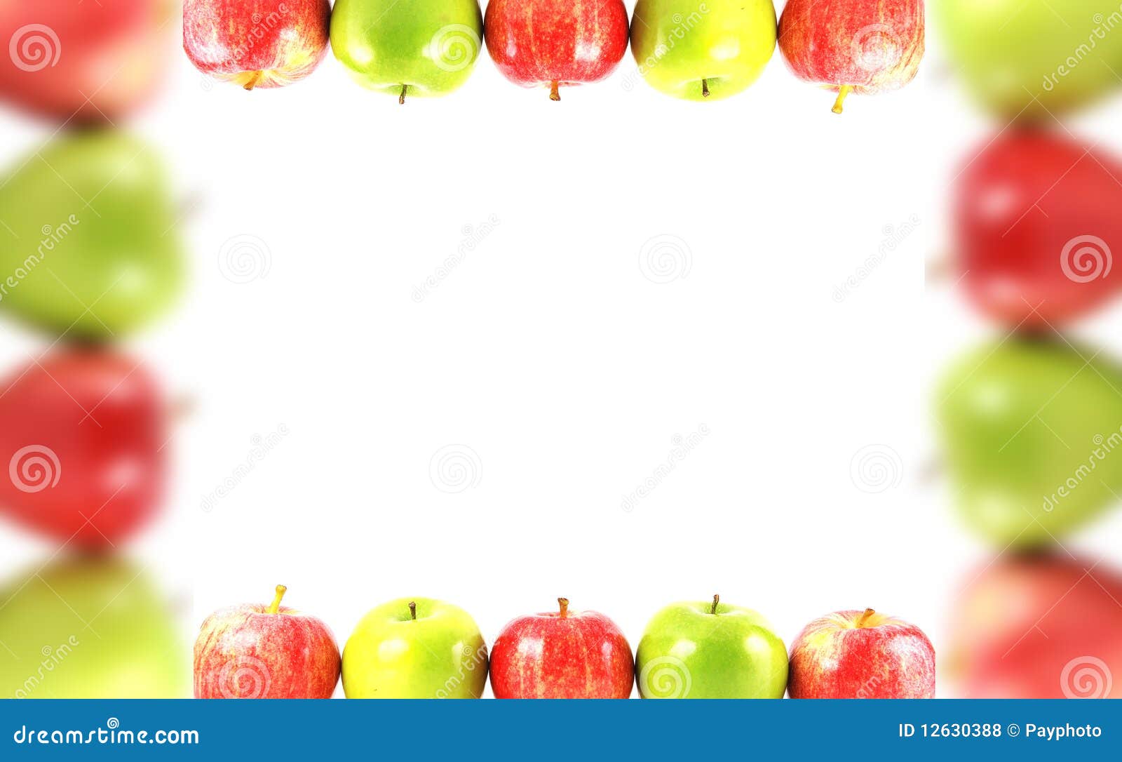 Colorful apples border stock photo. Image of vitamin - 12630388