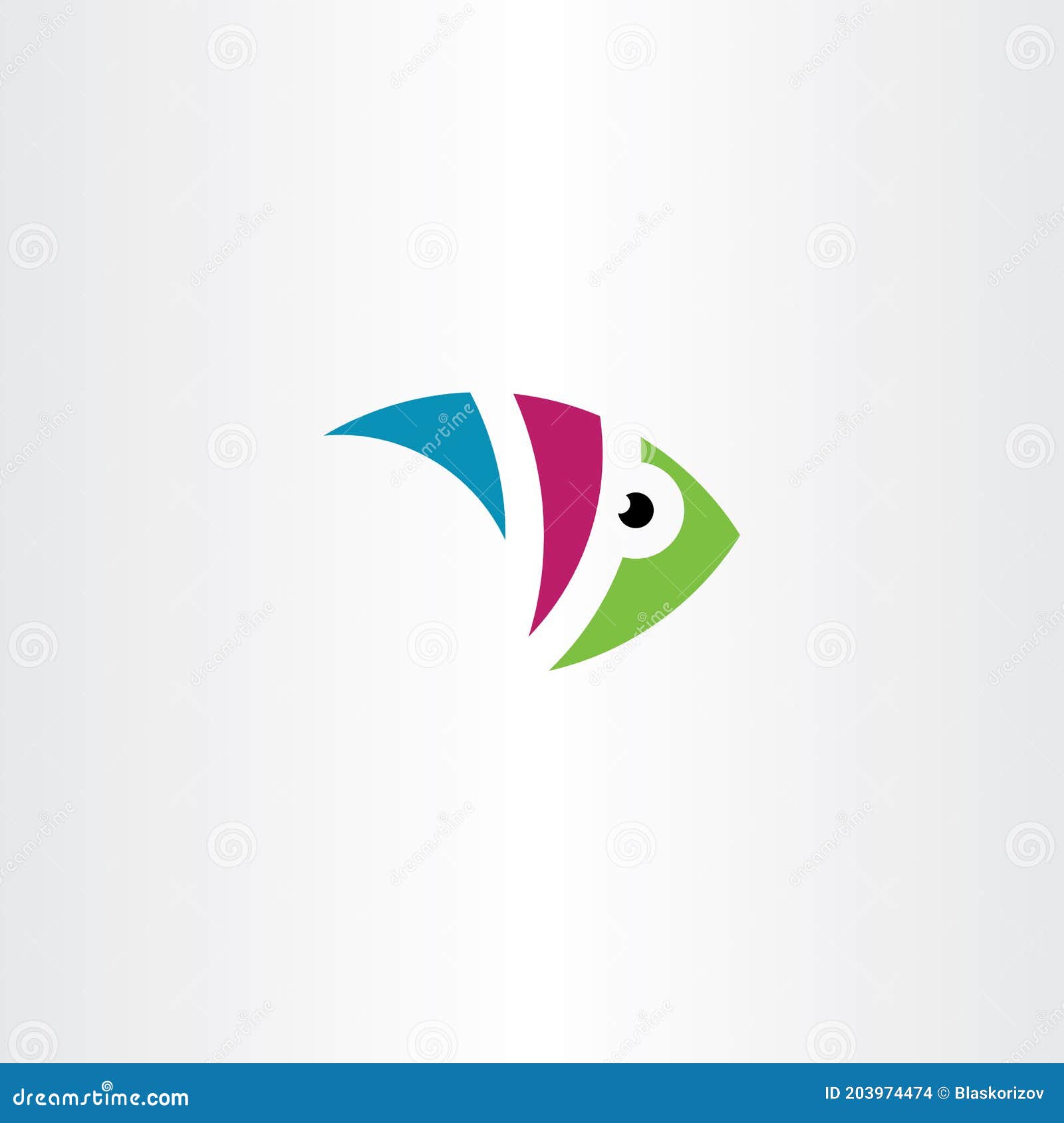 Colorful Aquarium Fish Logo Icon Vector Symbol Stock Vector ...