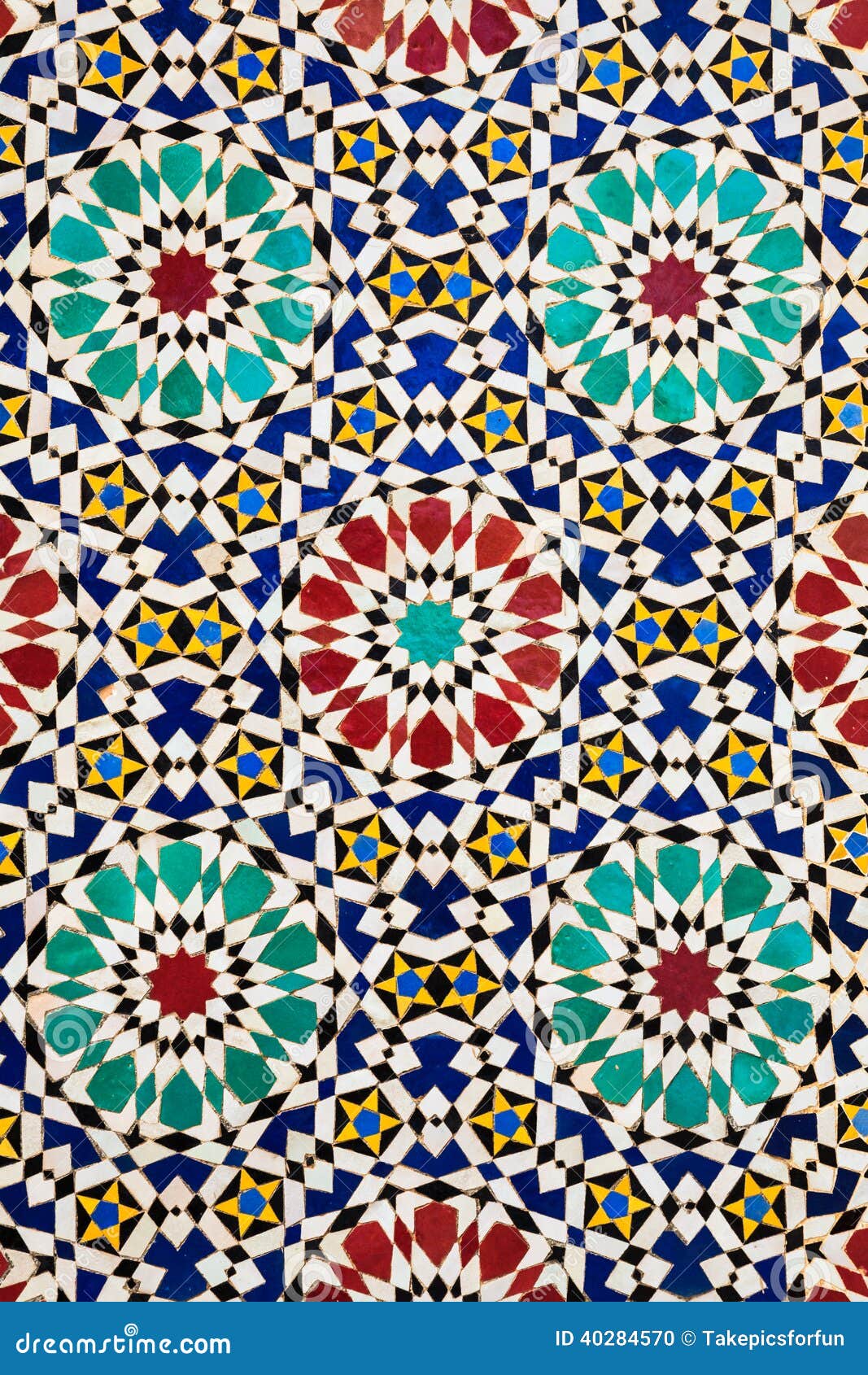 Colorful arabic mosaics stock photo. Image of ceramic - 40284570