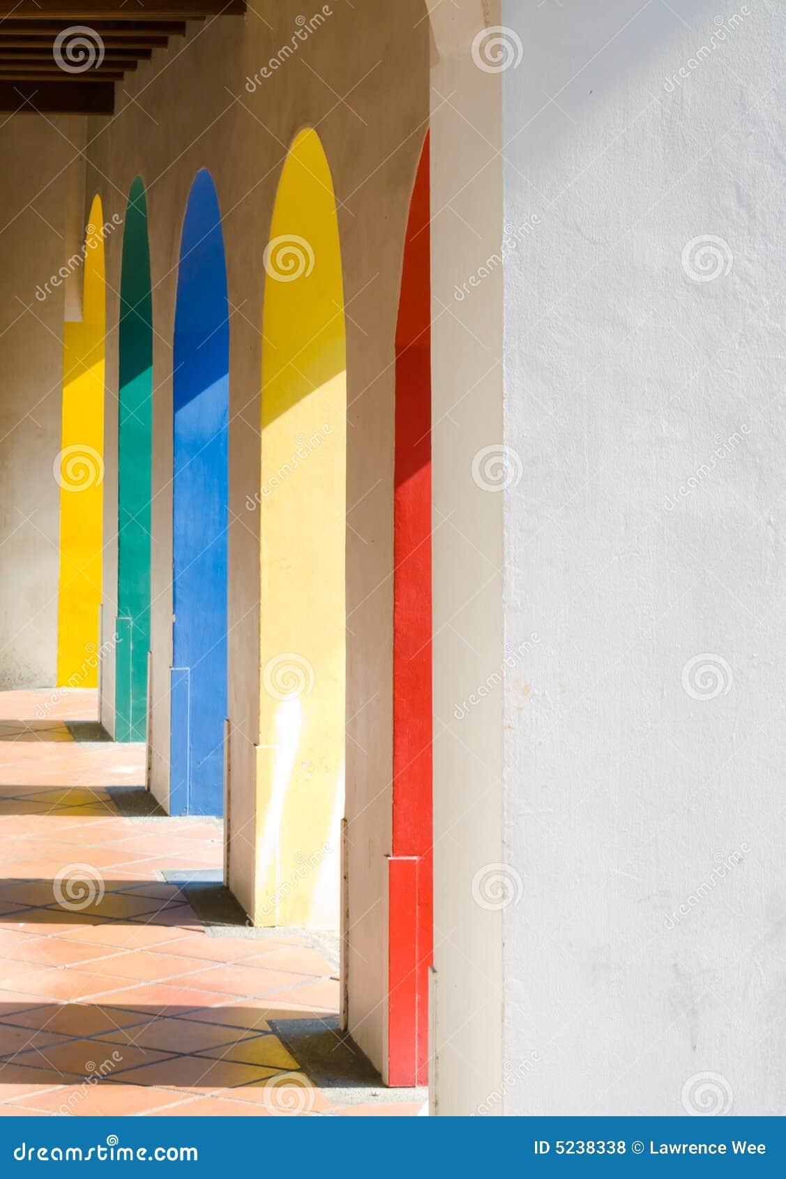 Colorful Arches stock photo. Image of city, arches, corridor - 5238338