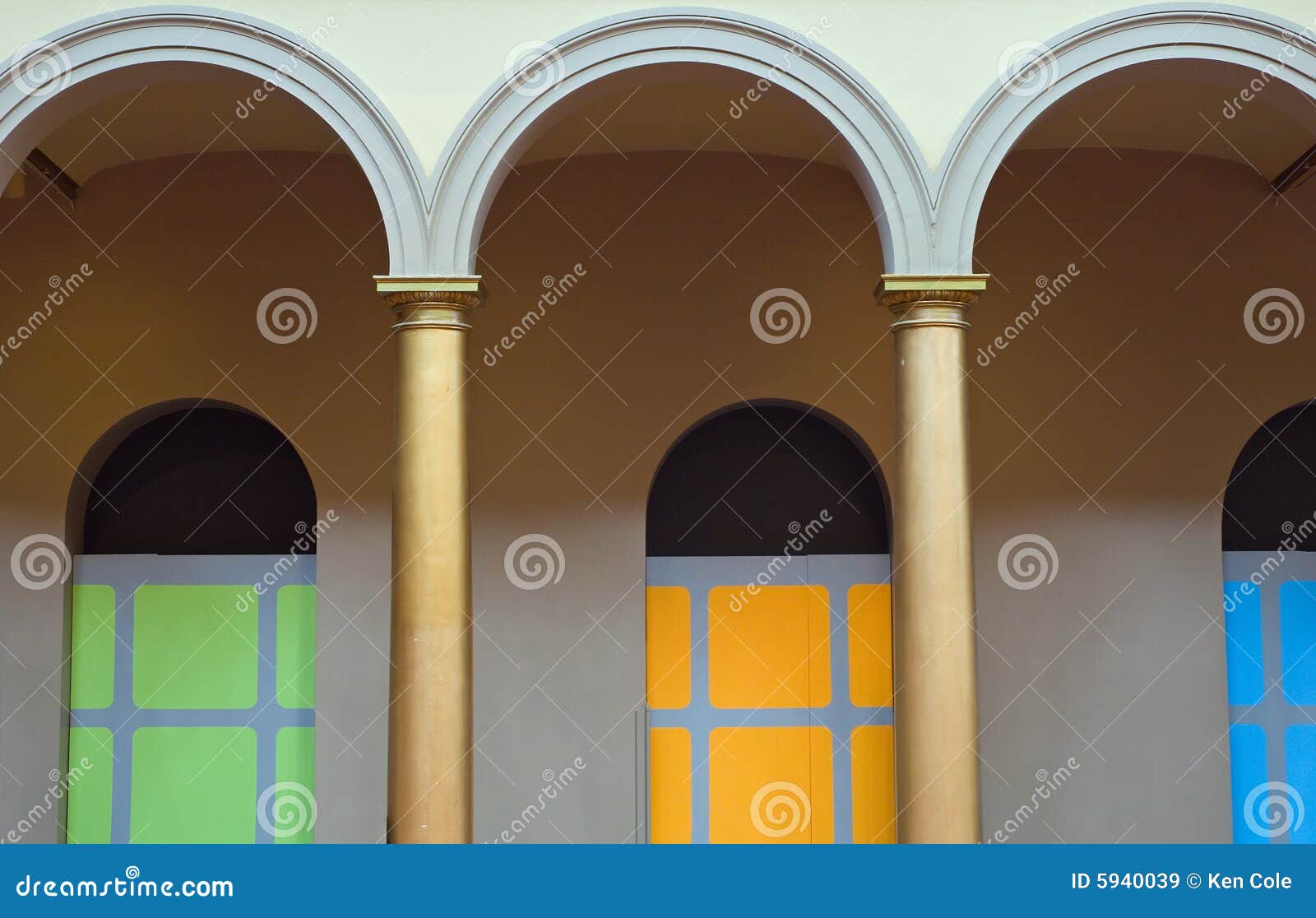 Colorful arches stock image. Image of colour, architecture - 5940039