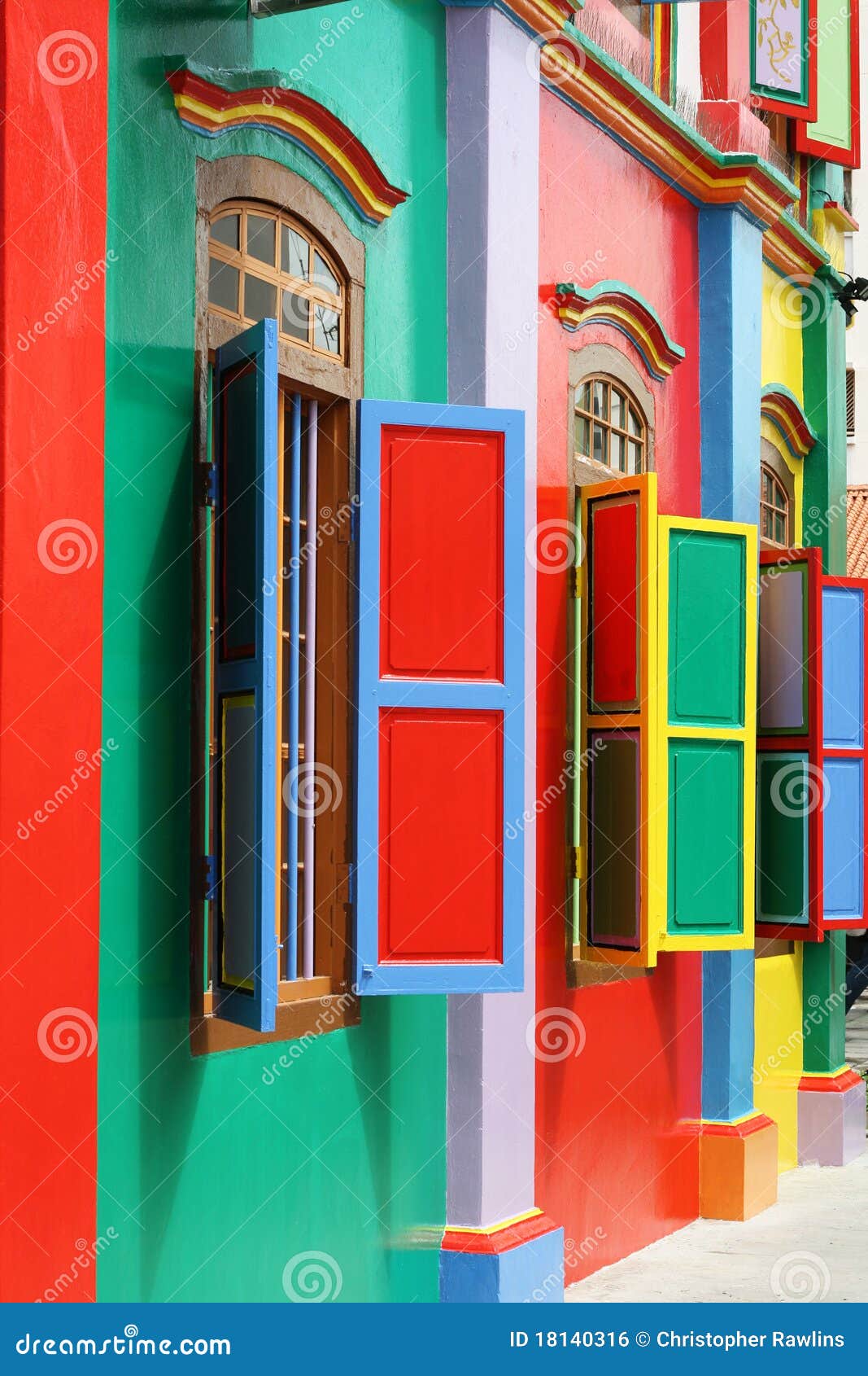 Colorful Architecture stock photo. Image of green, details - 18140316