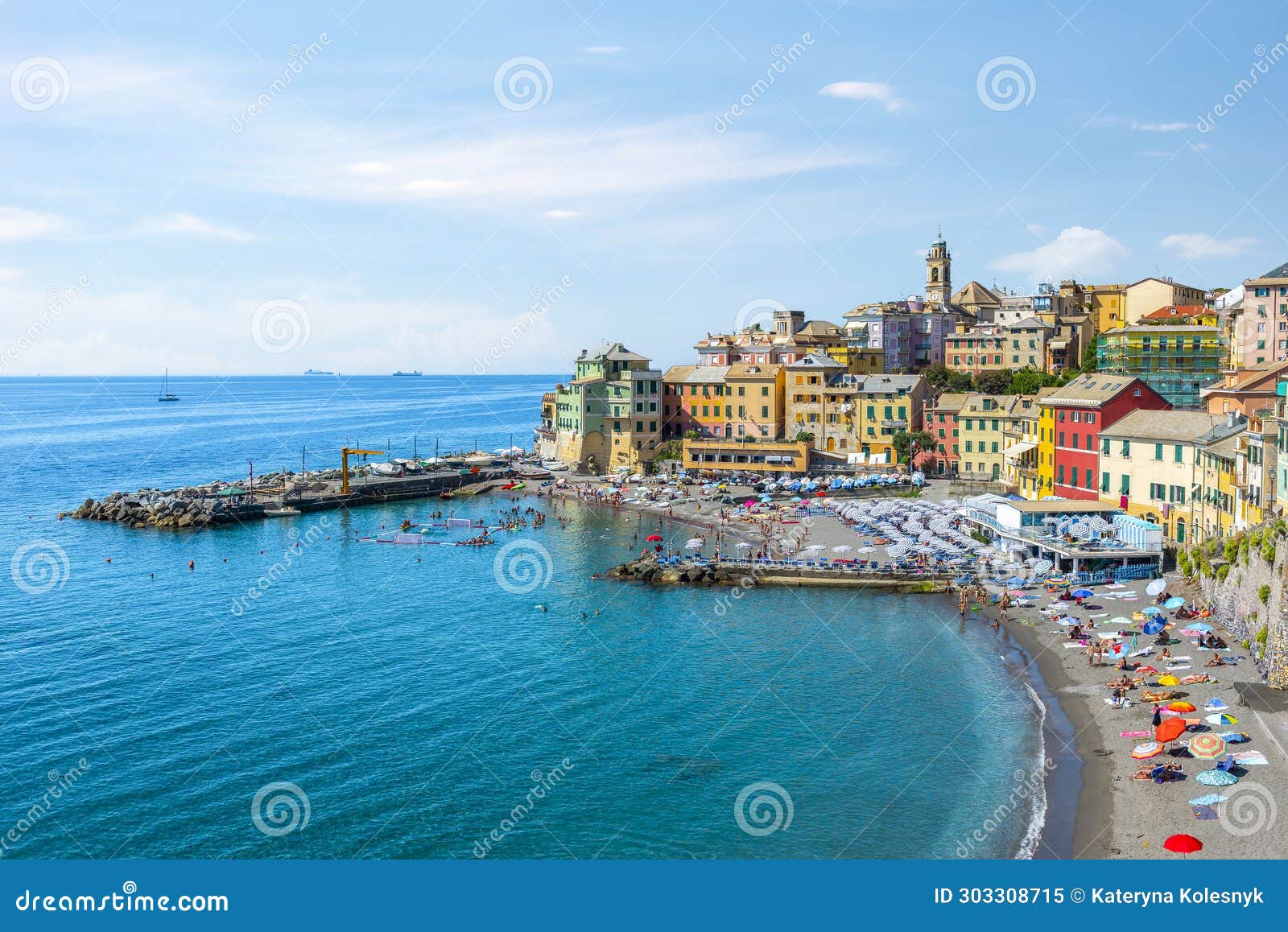 Colorful Architecture of Bogliasco Stock Image - Image of picturesque ...