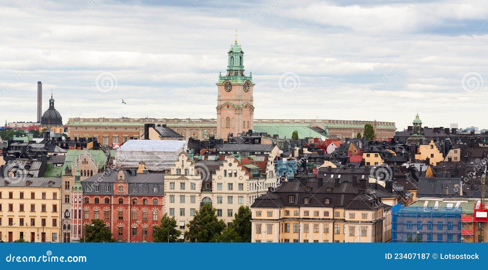 Colorful Architecture of Stockholm Stock Image - Image of urban ...