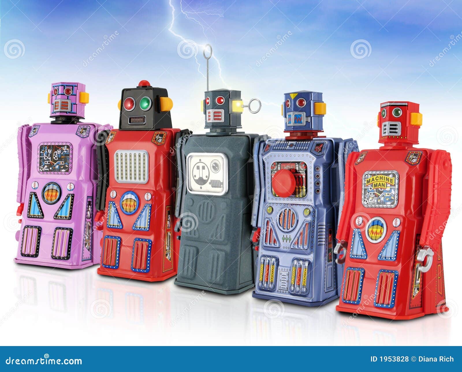 Tin Toy Robots Army Photos - Free & Royalty-Free Stock Photos from ...