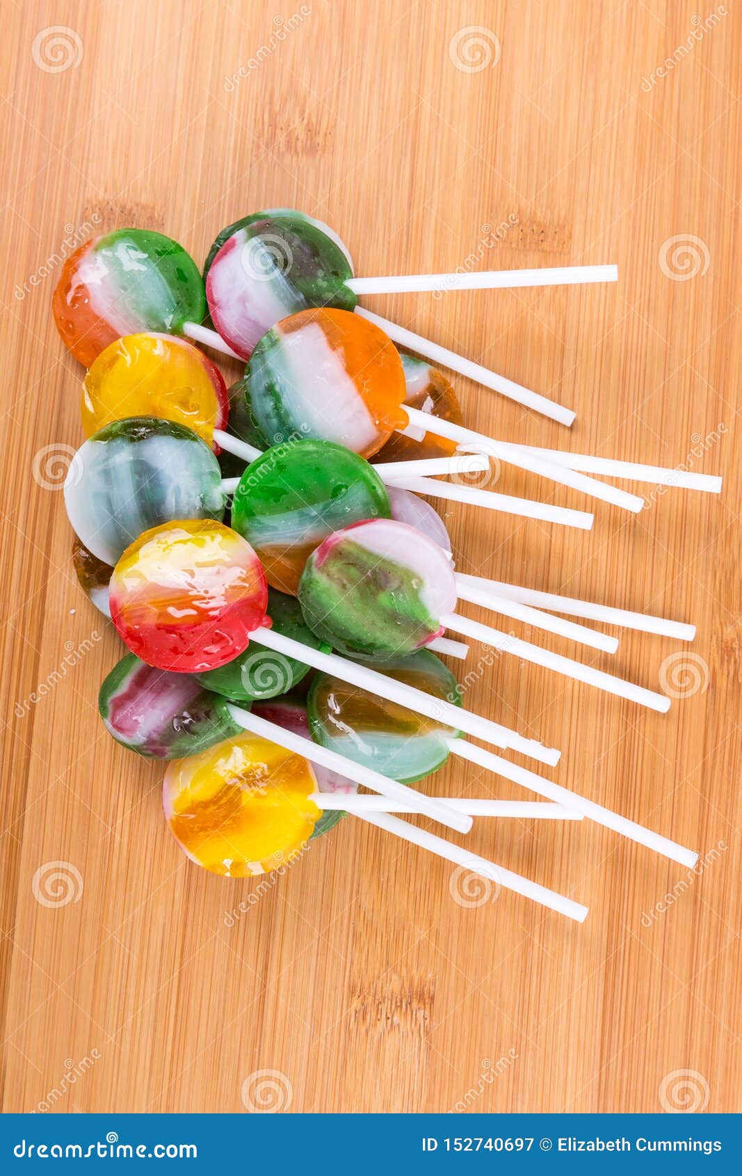 Colorful Arrangement of Candy Suckers on Sticks Stock Image - Image of ...