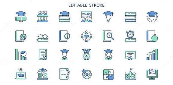 Inclusive Learning Program Icons Specifically Designed for Enhancing ...