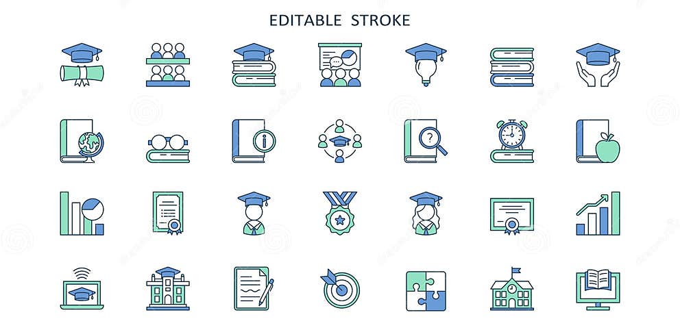 Inclusive Learning Program Icons Specifically Designed for Enhancing ...