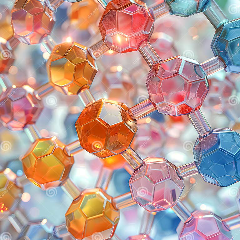 A Colorful Array of Small Spheres, Each with a Different Color Stock ...