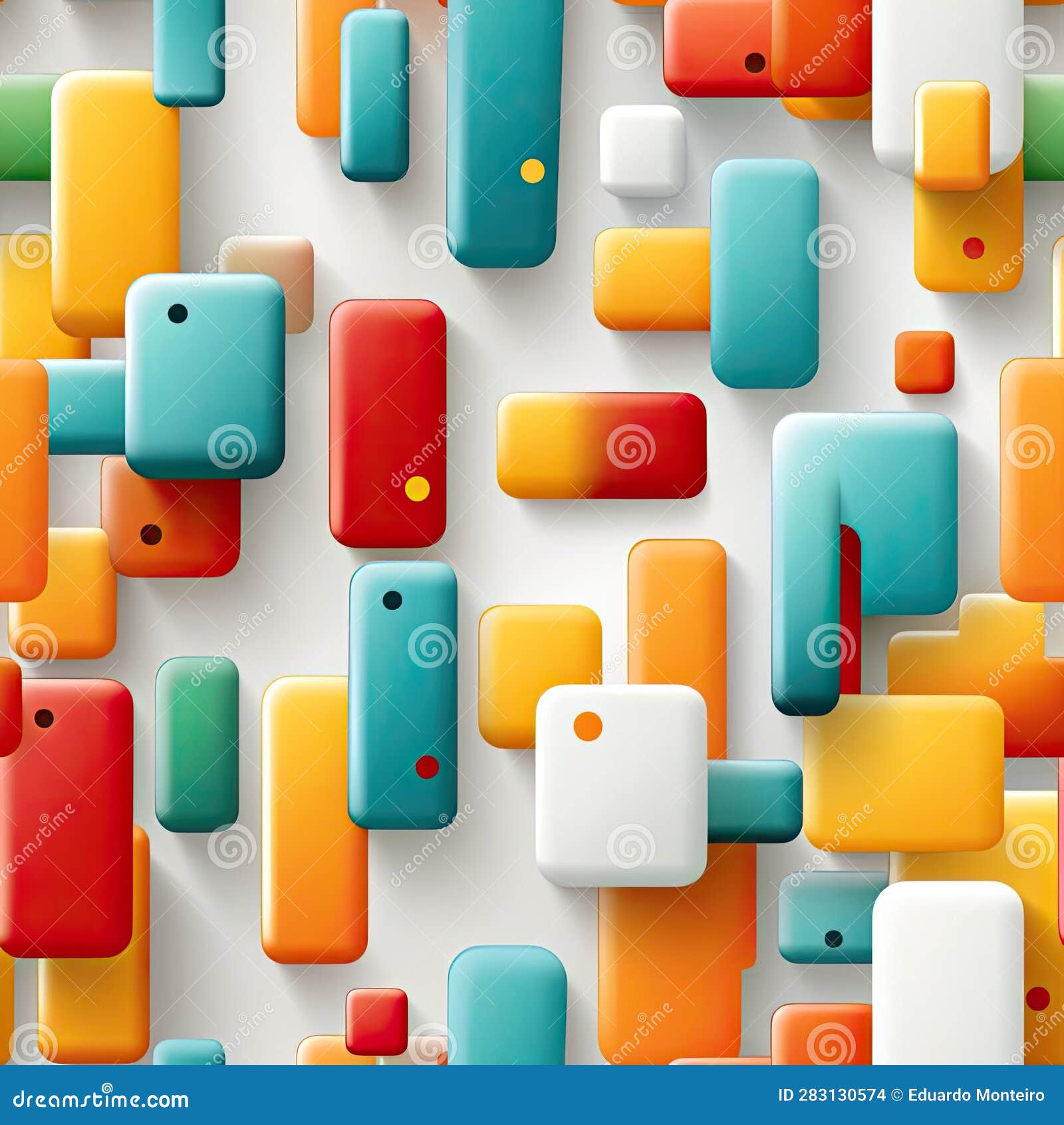Colorful Array of Squares and Rectangles with Hidden Details (tiled ...
