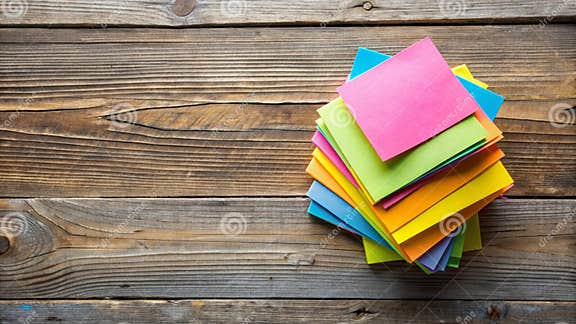 A Colorful Array of Sticky Notes Ready for Inspiration Generative AI ...