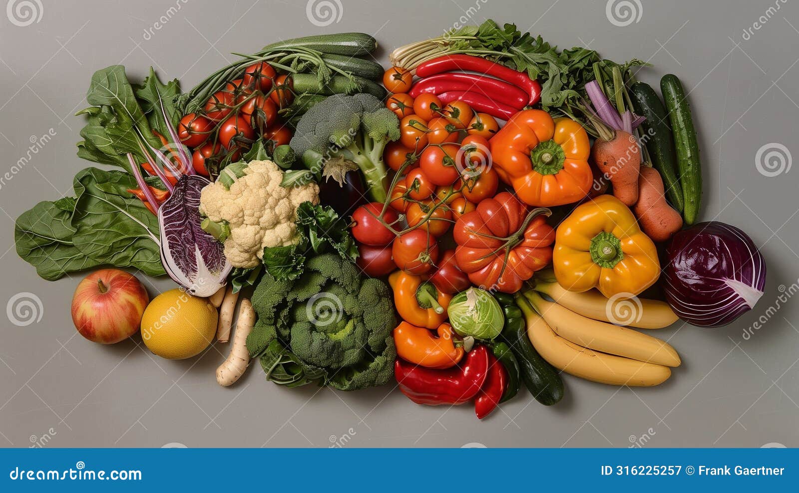 Colorful Array of Vegetables Creatively Arranged To Imitate the Human ...