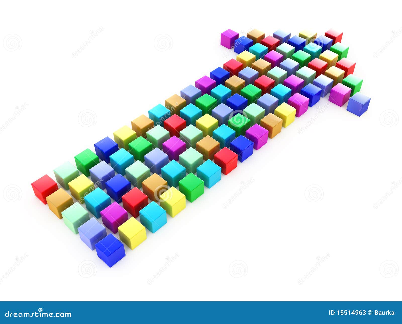 Colorful arrow stock illustration. Illustration of development - 15514963