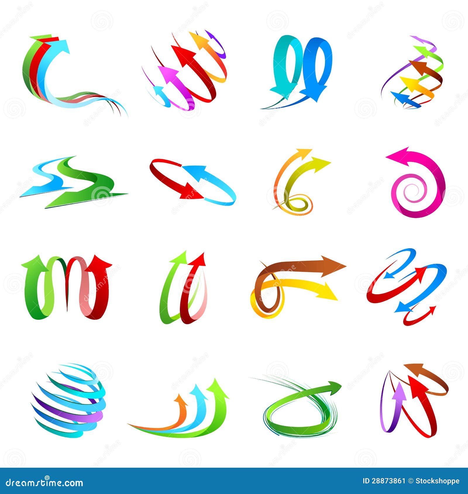 Colorful Arrow stock vector. Illustration of business - 28873861