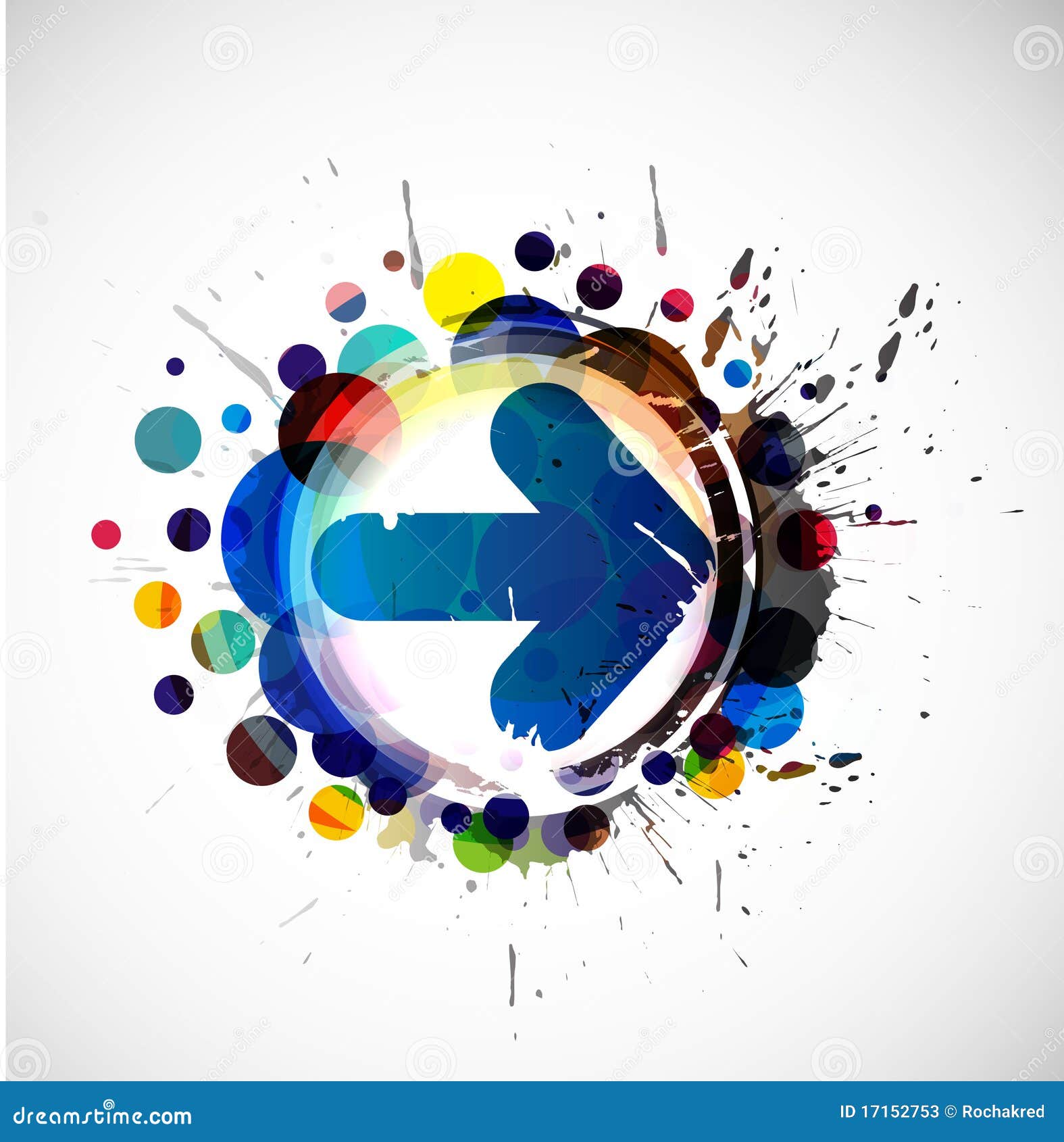 Colorful Arrow Icons With White Outlines In Various Directions Vector ...