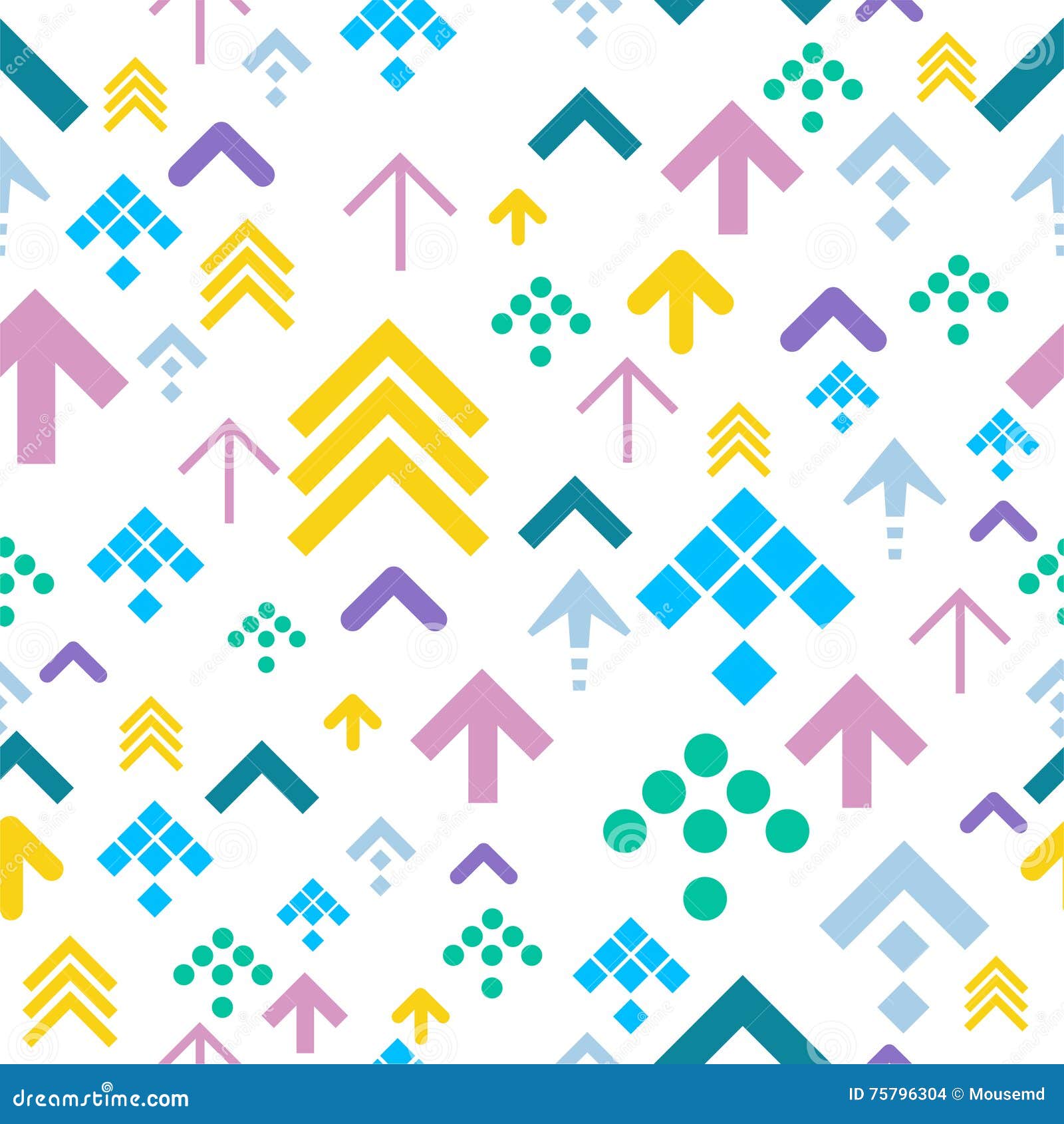 Colorful Arrow Background on White. Vector Stock Vector - Illustration ...