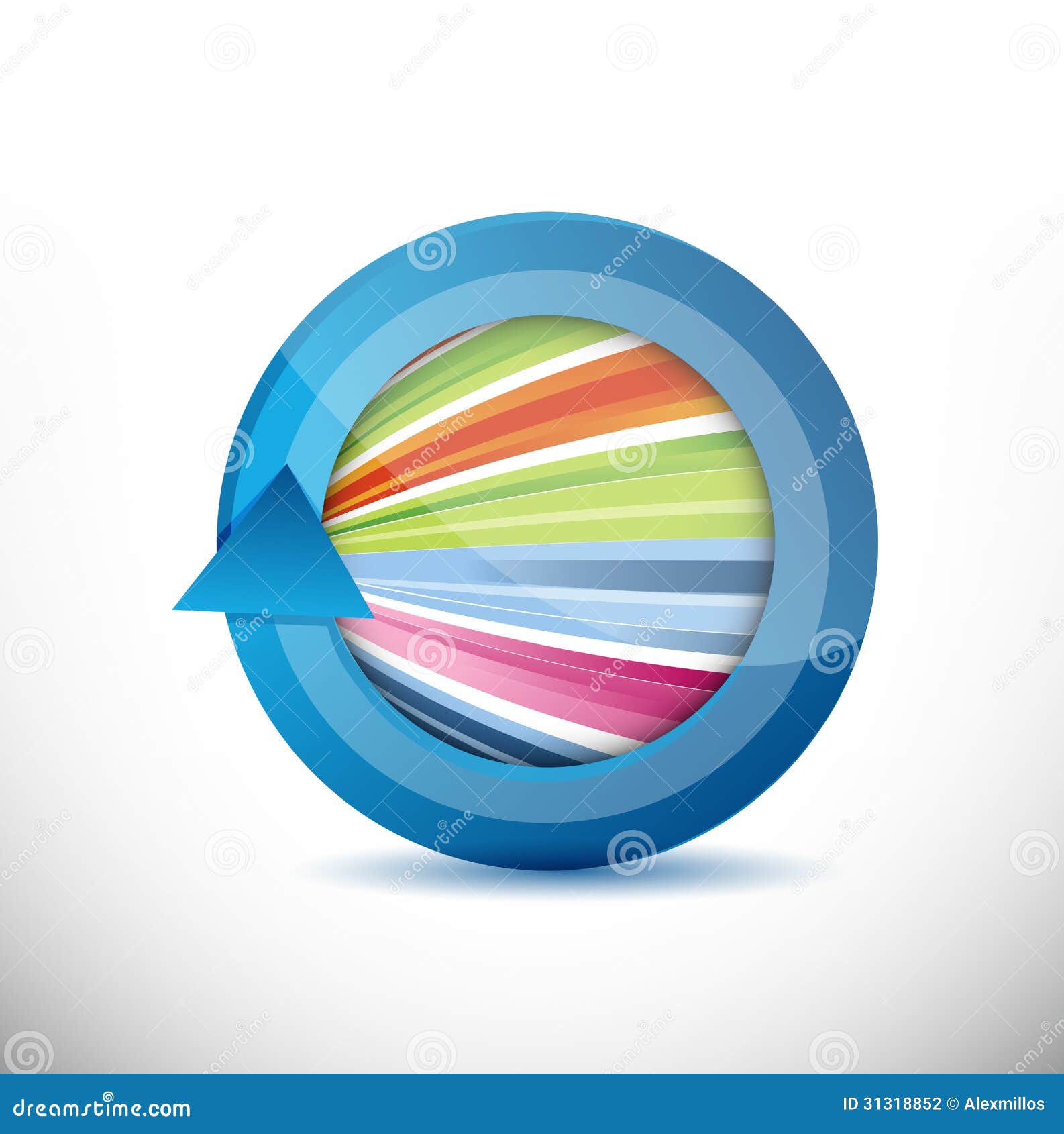 Colorful Arrow Design Illustration Stock Illustration - Illustration of ...