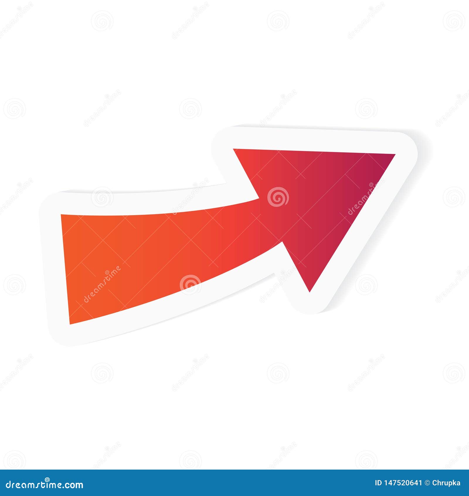 Colorful arrow icon stock vector. Illustration of abstract - 147520641