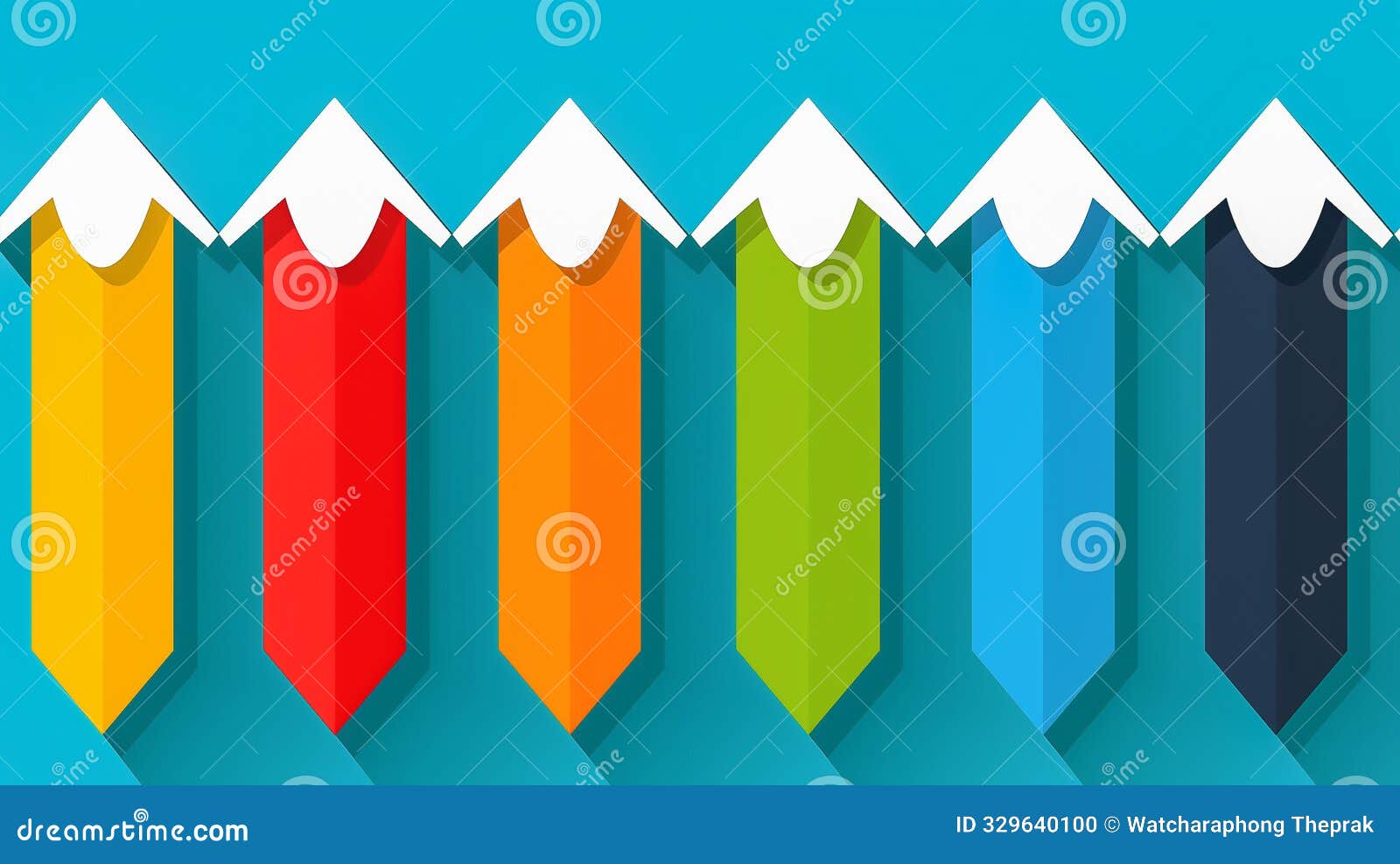 Stylized Bar Graph Infographic In Blue And Yellow Vector Illustration ...