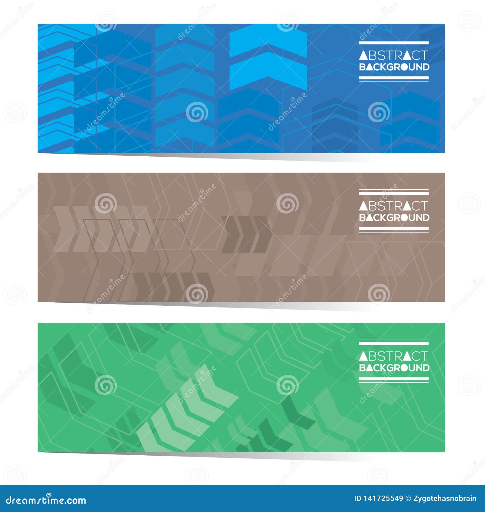 Three Horizontal Paper Folded Steps Template Vector Illustration ...