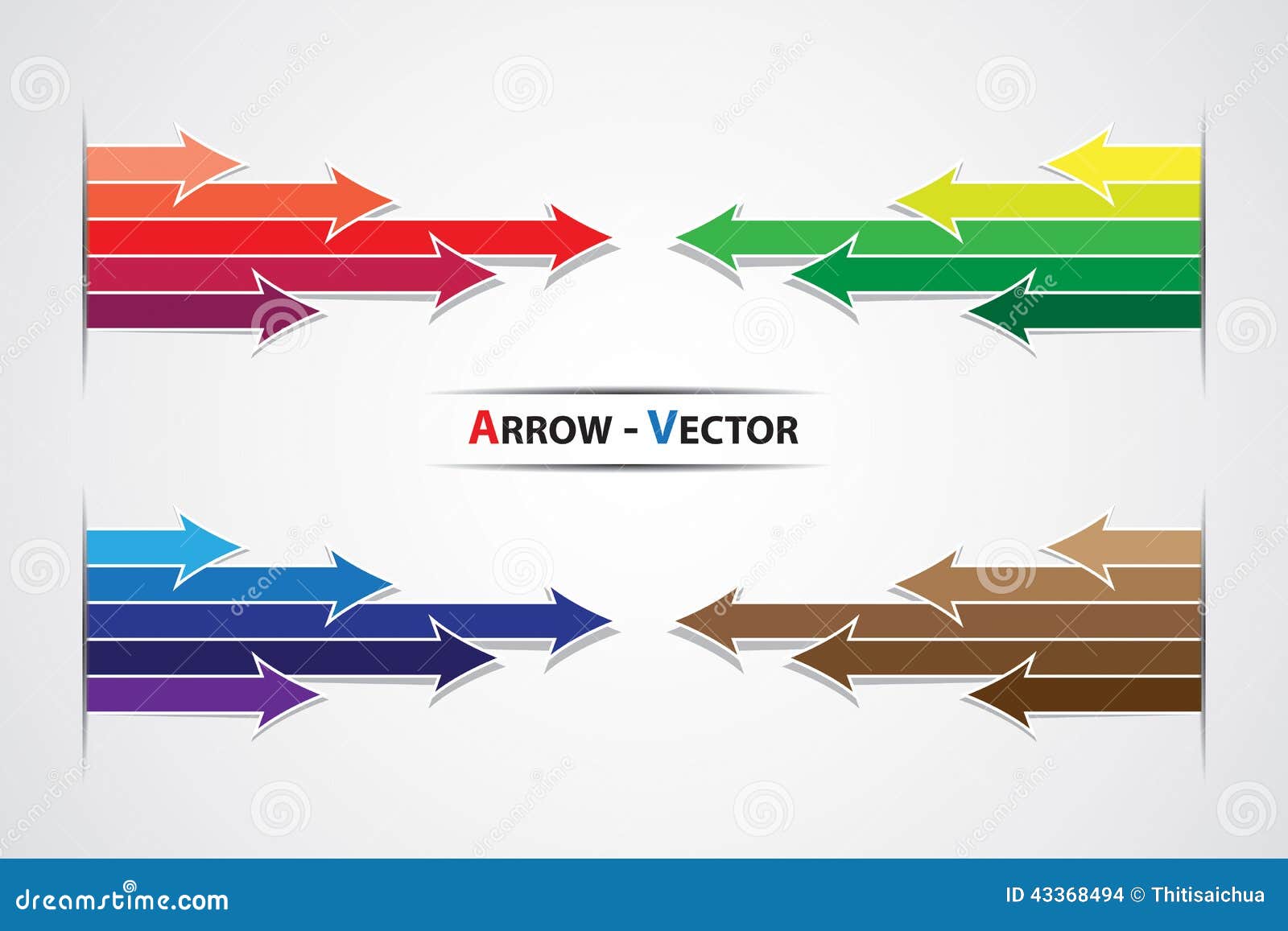Colorful Arrow Vector Symbol Stock Vector - Illustration of outlook ...
