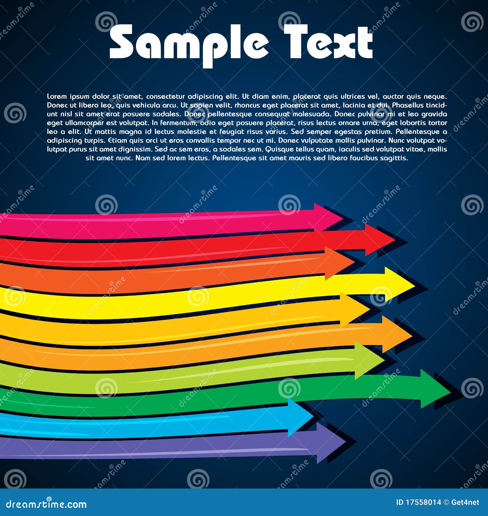 Colorful arrows stock vector. Illustration of element - 17558014