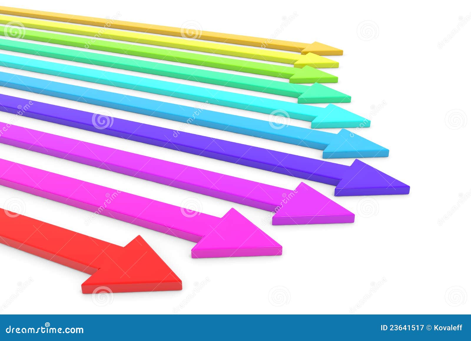 Colorful arrows. stock illustration. Illustration of arrow - 23641517