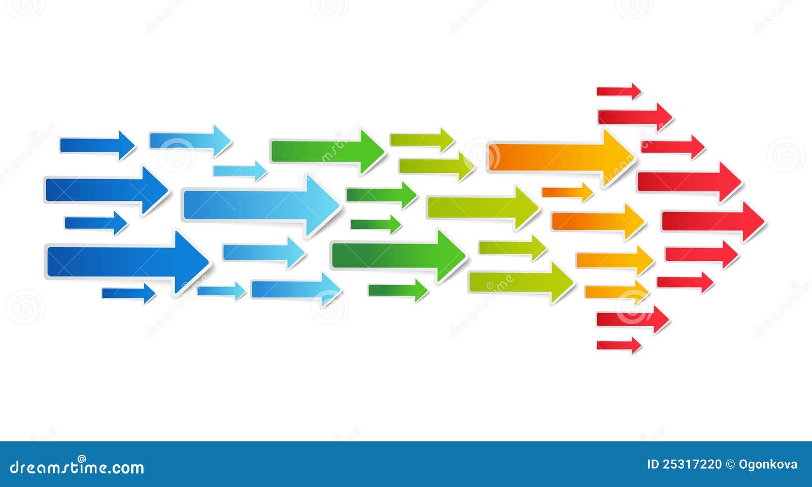 Colorful arrows stock vector. Illustration of design - 25317220