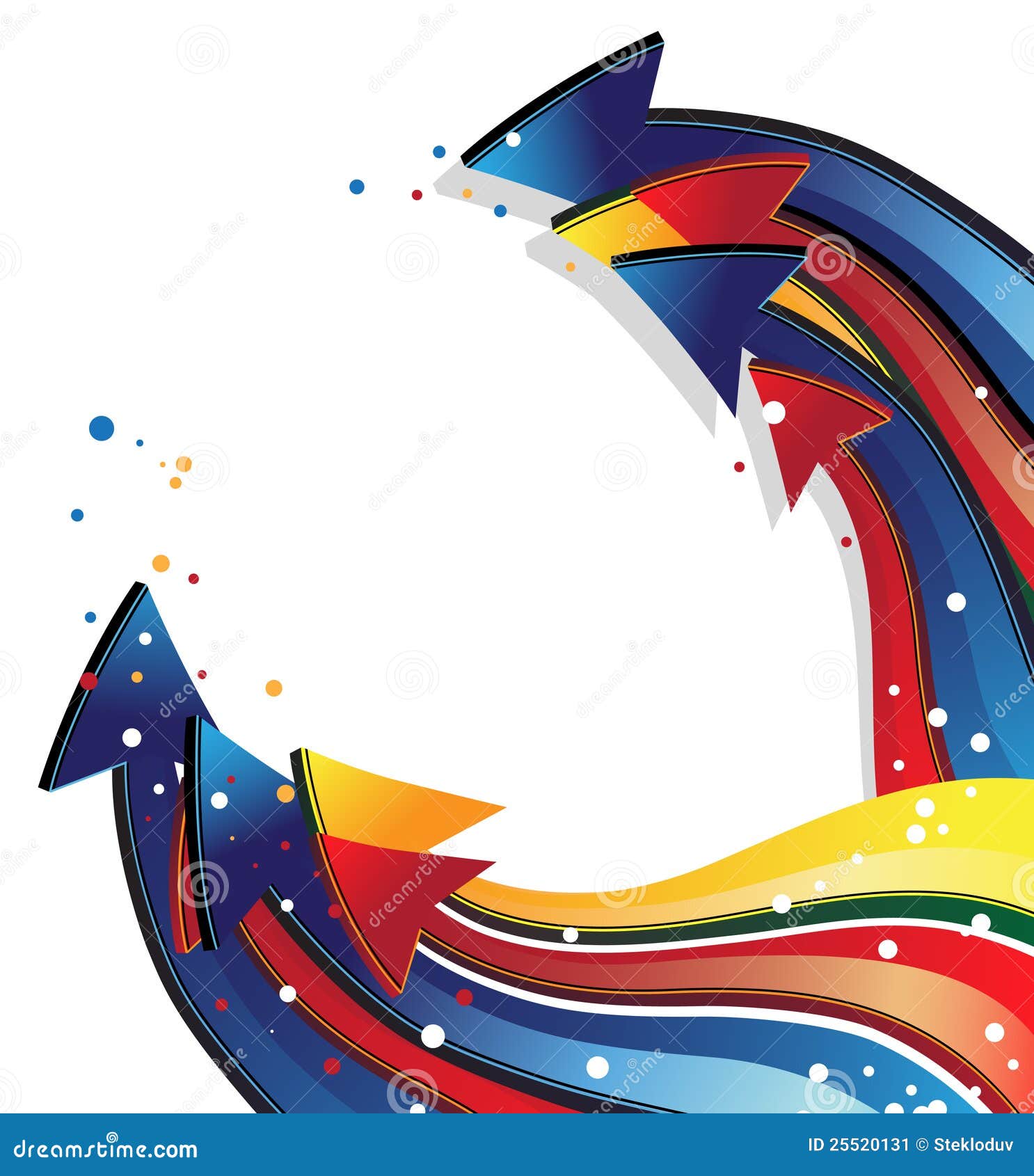 Colorful arrows stock vector. Illustration of moving - 25520131 Colorful arrows stock vector. Illustration of moving - 25520131