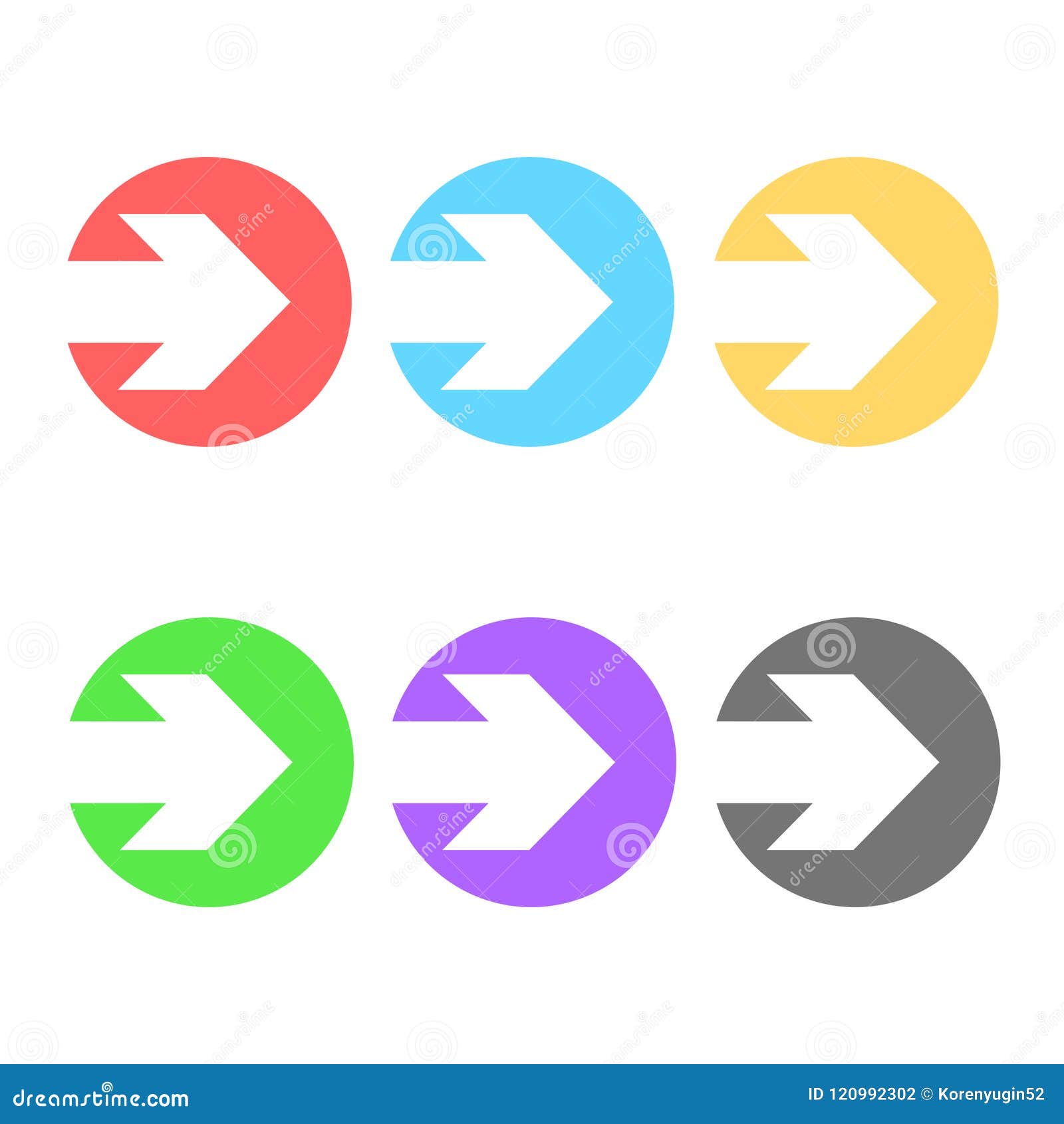 Colorful Arrows in Circle Icon Button, Stock Vector Illustration Stock ... Colorful Arrows in Circle Icon Button, Stock Vector Illustration Stock ...
