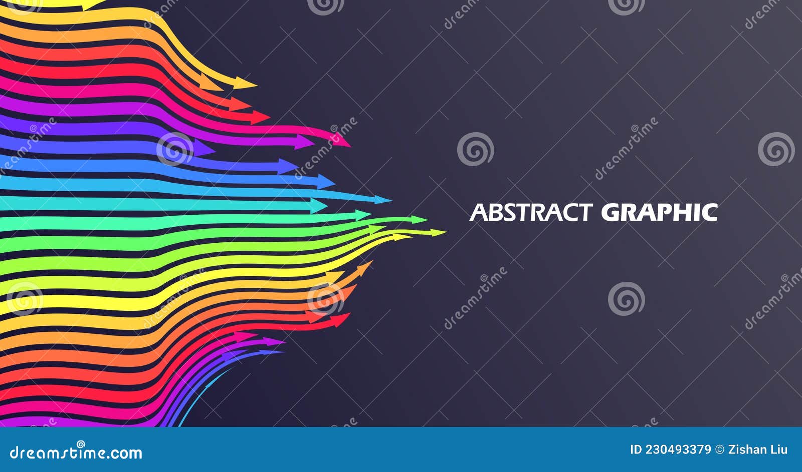 Colorful Arrows that Extend in a Wavy Shape, Growth Meaning Stock ...