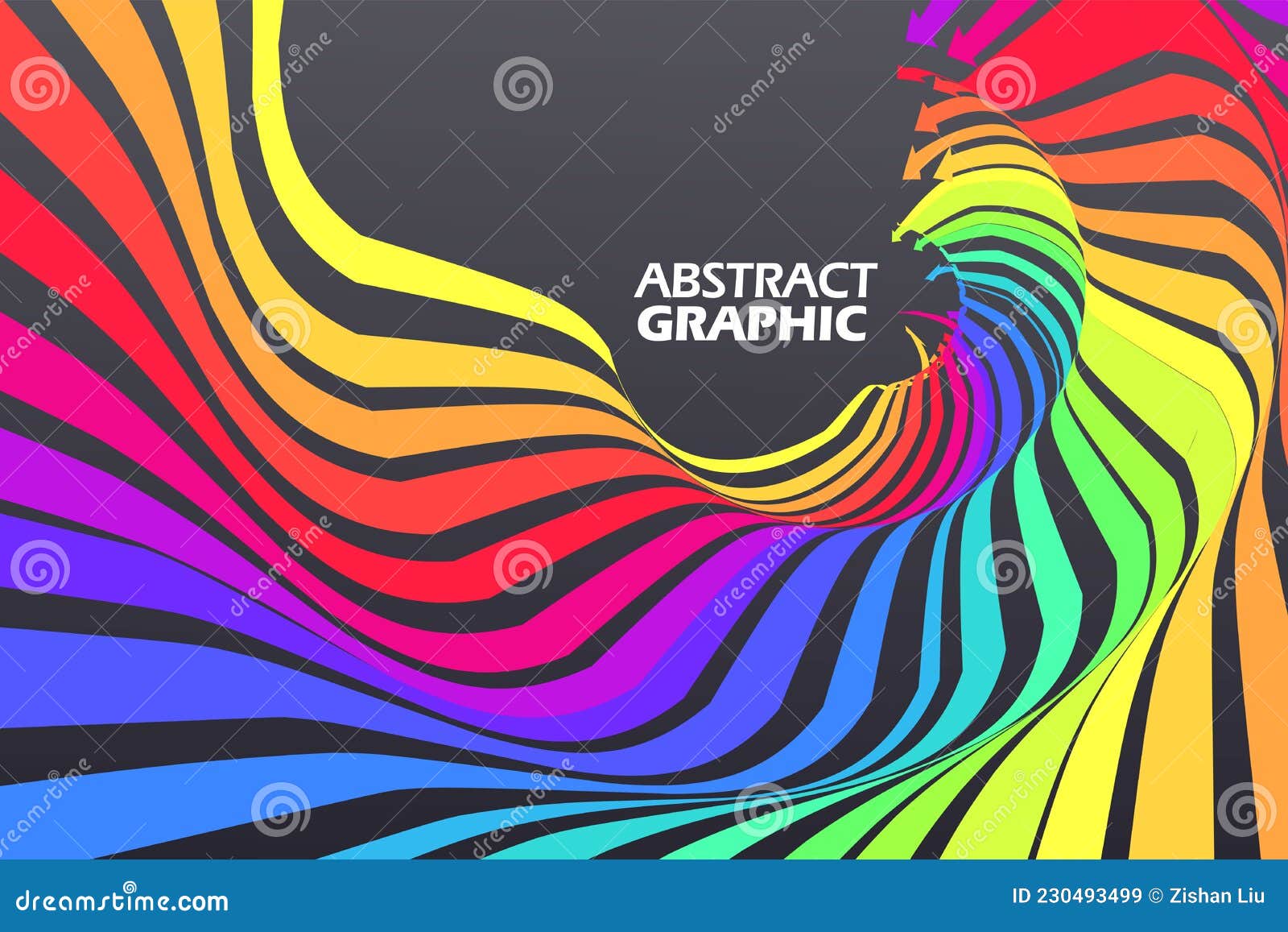 Colorful Arrows that Extend in a Wavy Shape, Growth Meaning Stock ...