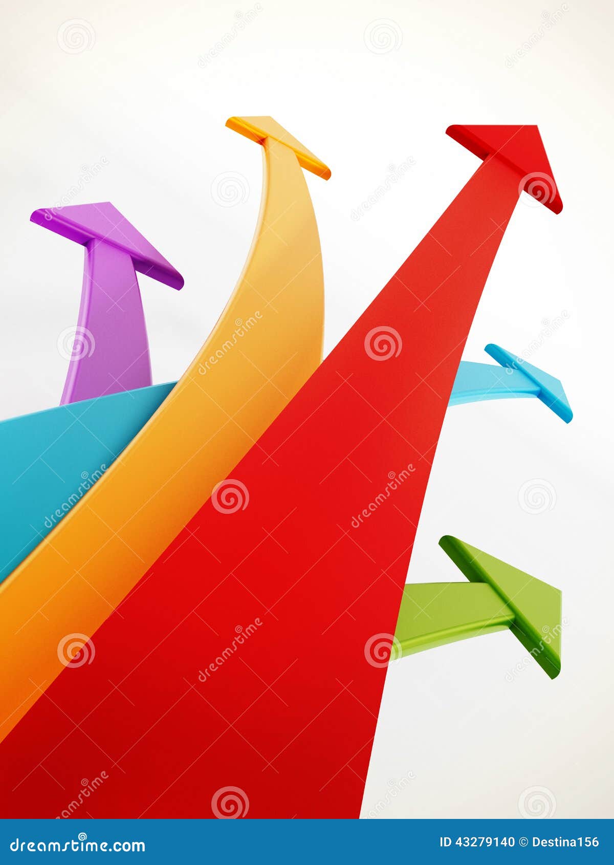 Colorful arrows stock illustration. Illustration of color - 43279140