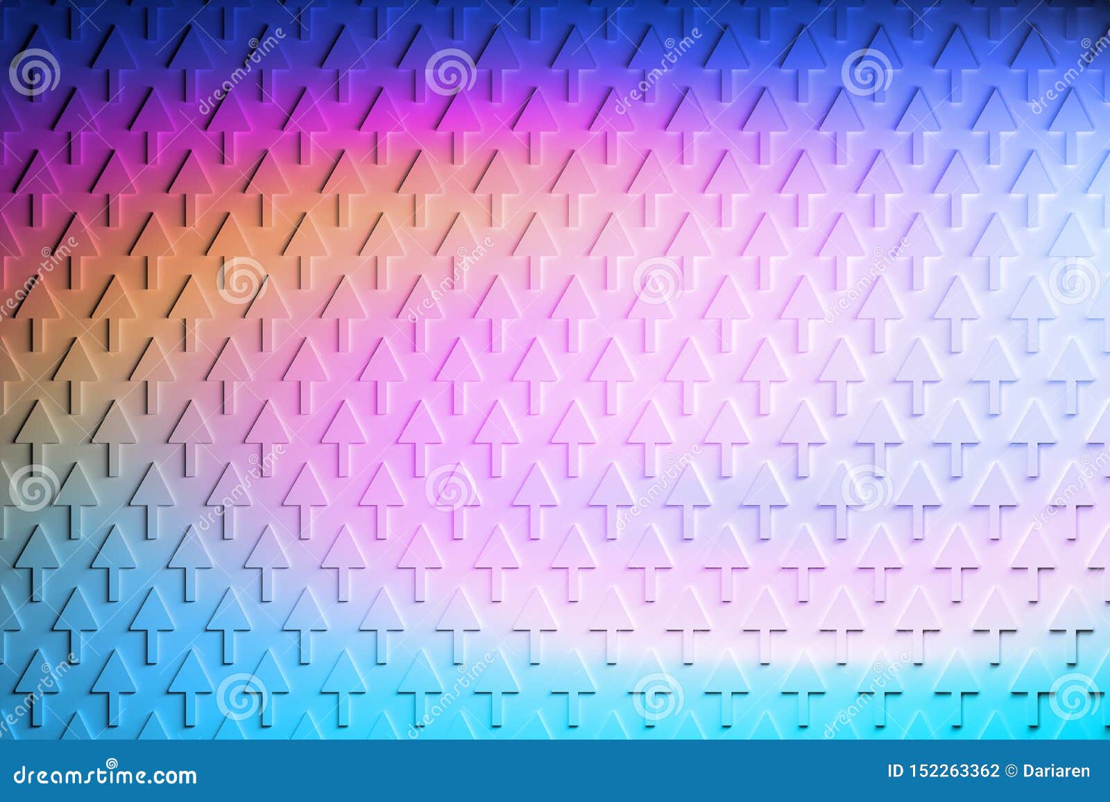 Colorful Arrows Pointing Up Stock Illustration - Illustration of ...
