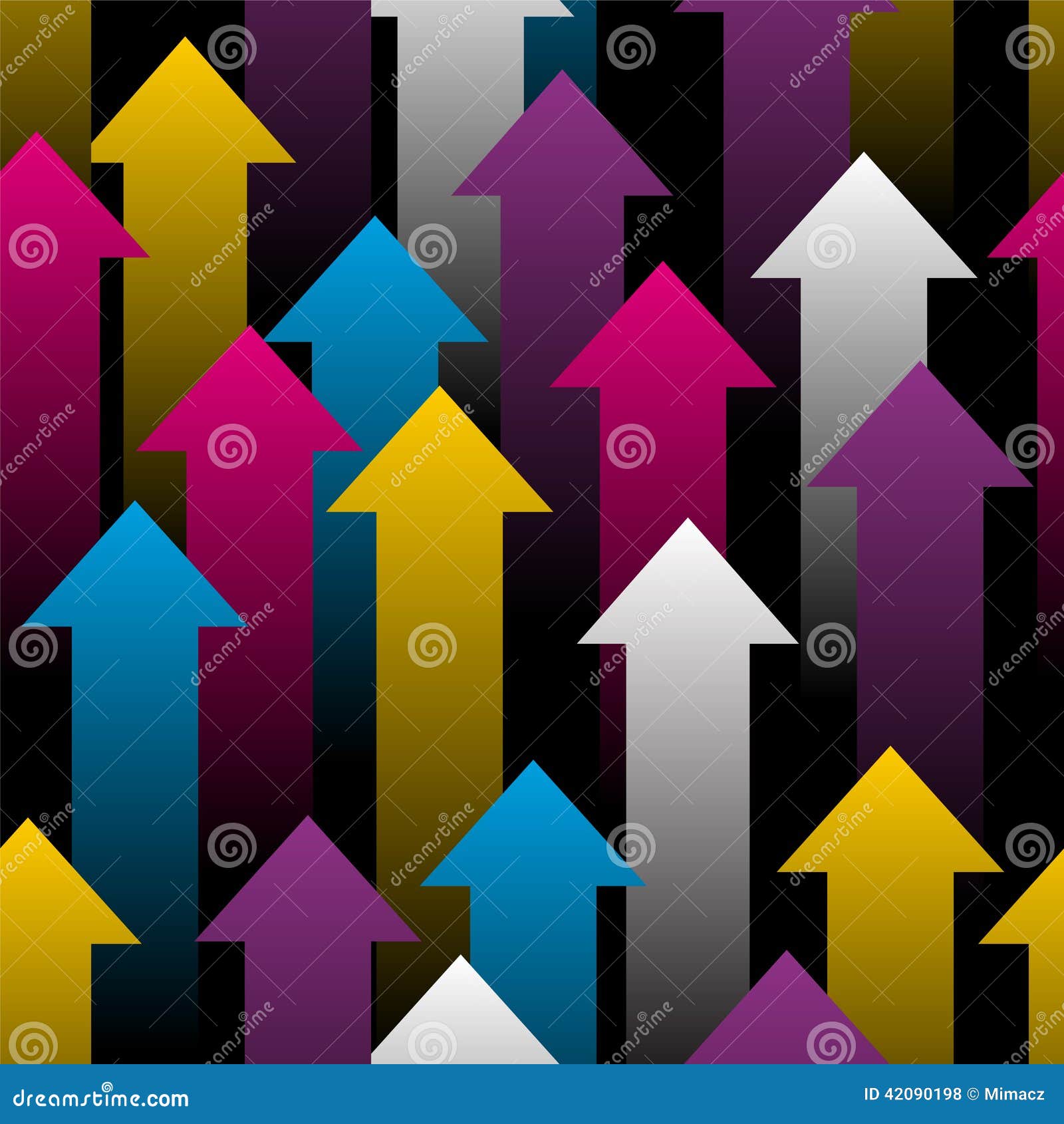 Colorful arrows stock vector. Illustration of backgrounds - 42090198