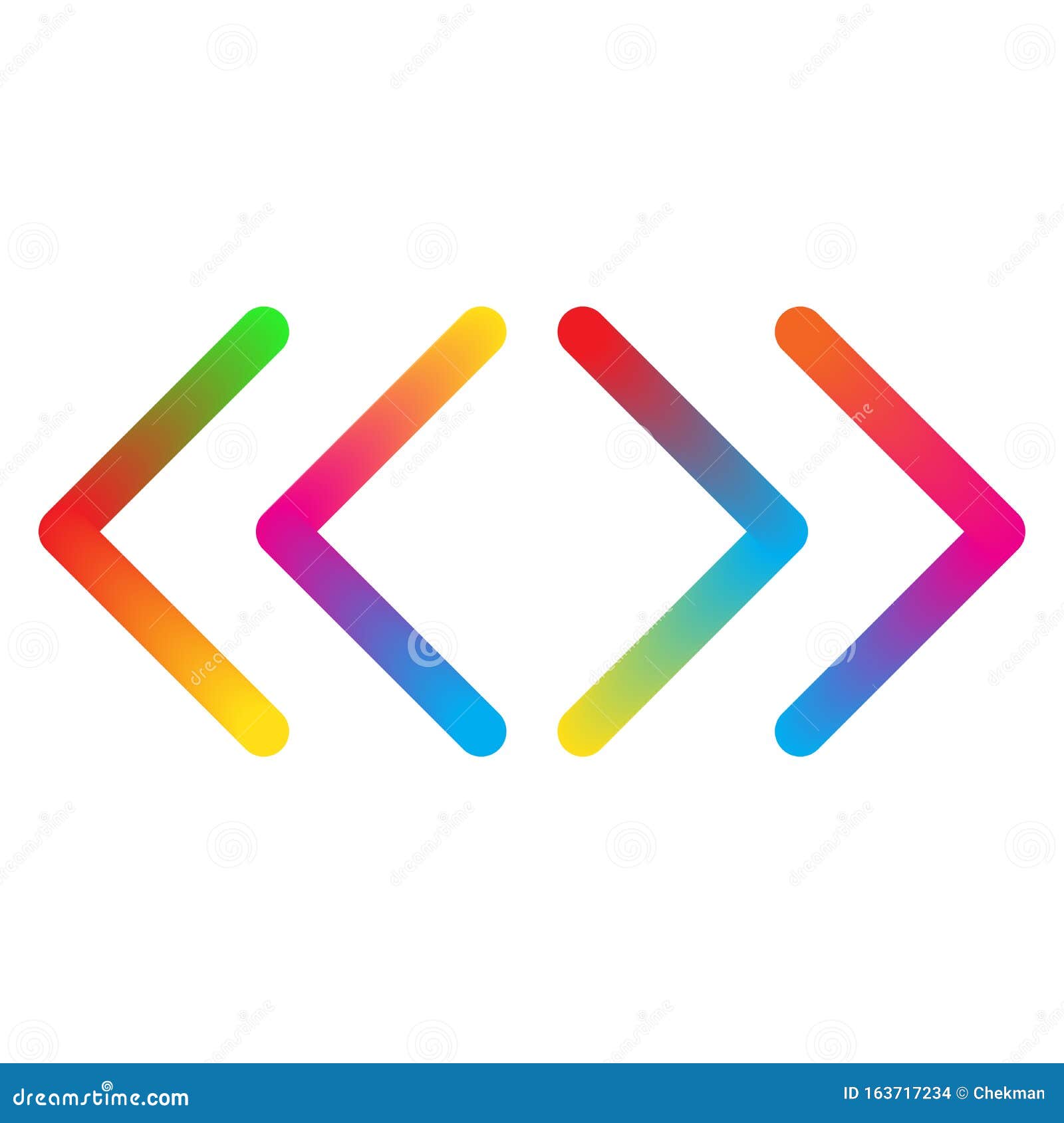 Colorful arrows - vector stock illustration. Illustration of pointer ...