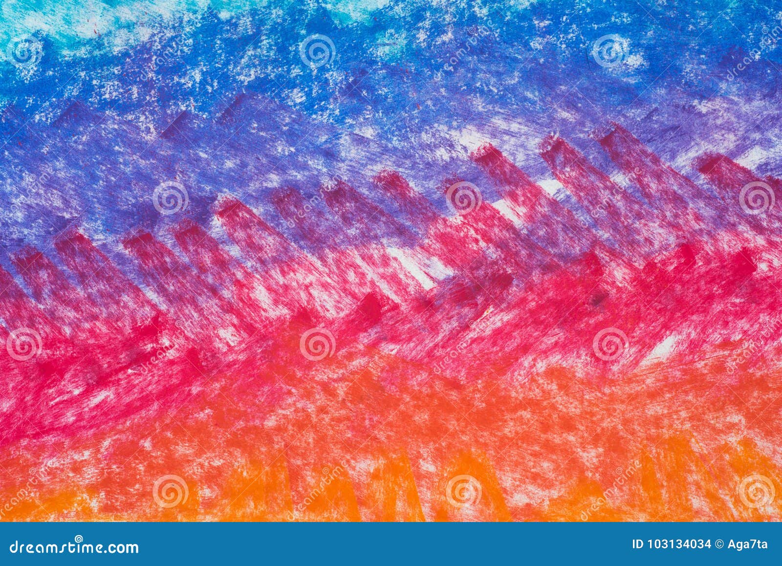Colorful Art Abstract Pastel Drawing Background Stock Illustration ...