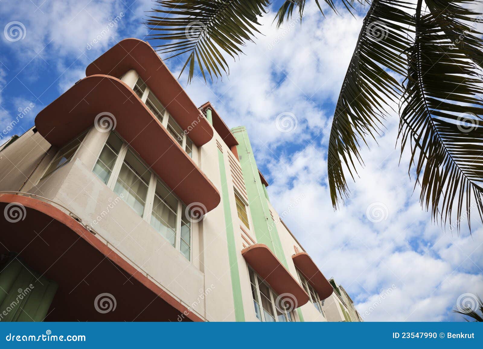Colorful Art Deco Architecture of Miami Beach Stock Photo - Image of ...
