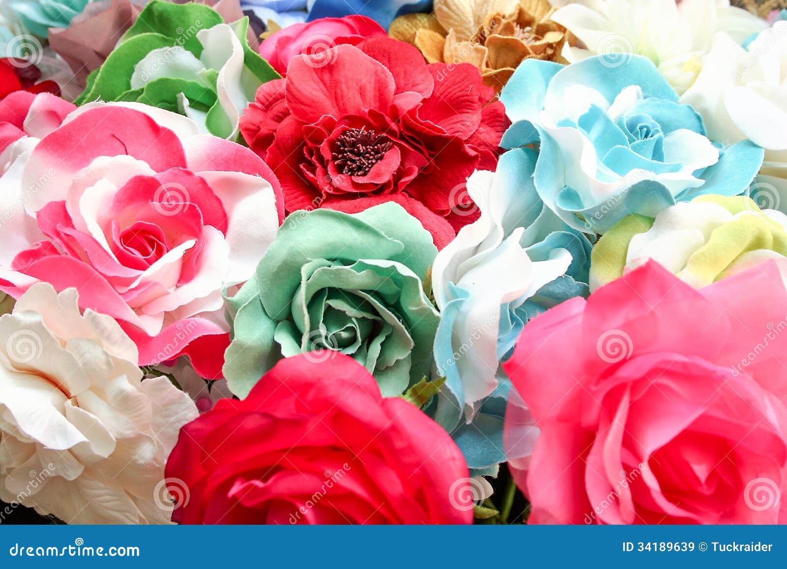 Colorful Artificial Flower stock image. Image of artificial - 34189639