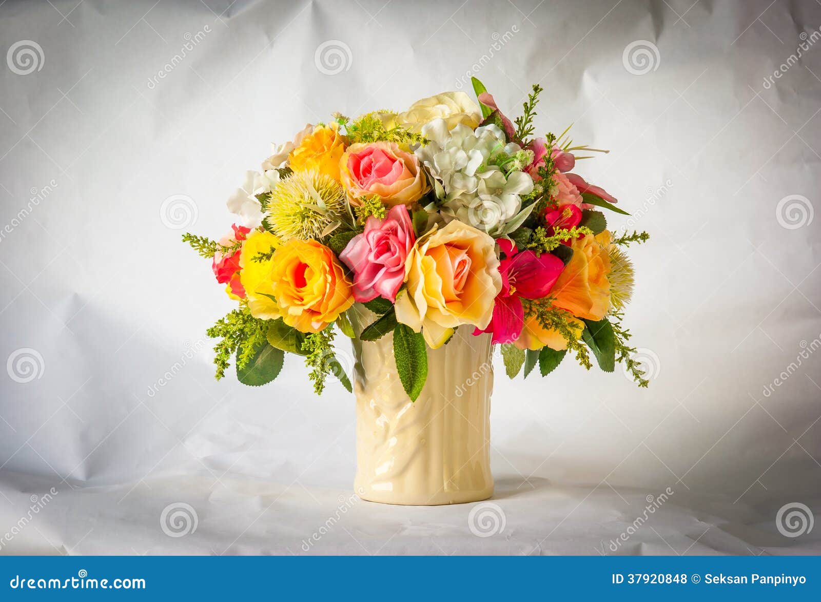 Colorful Artificial Flowers Stock Photo - Image of modern, beautiful ...