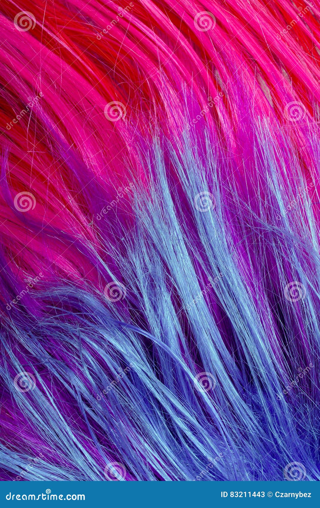 Colorful Artificial Hair Texture Stock Image - Image of beautiful, long ...