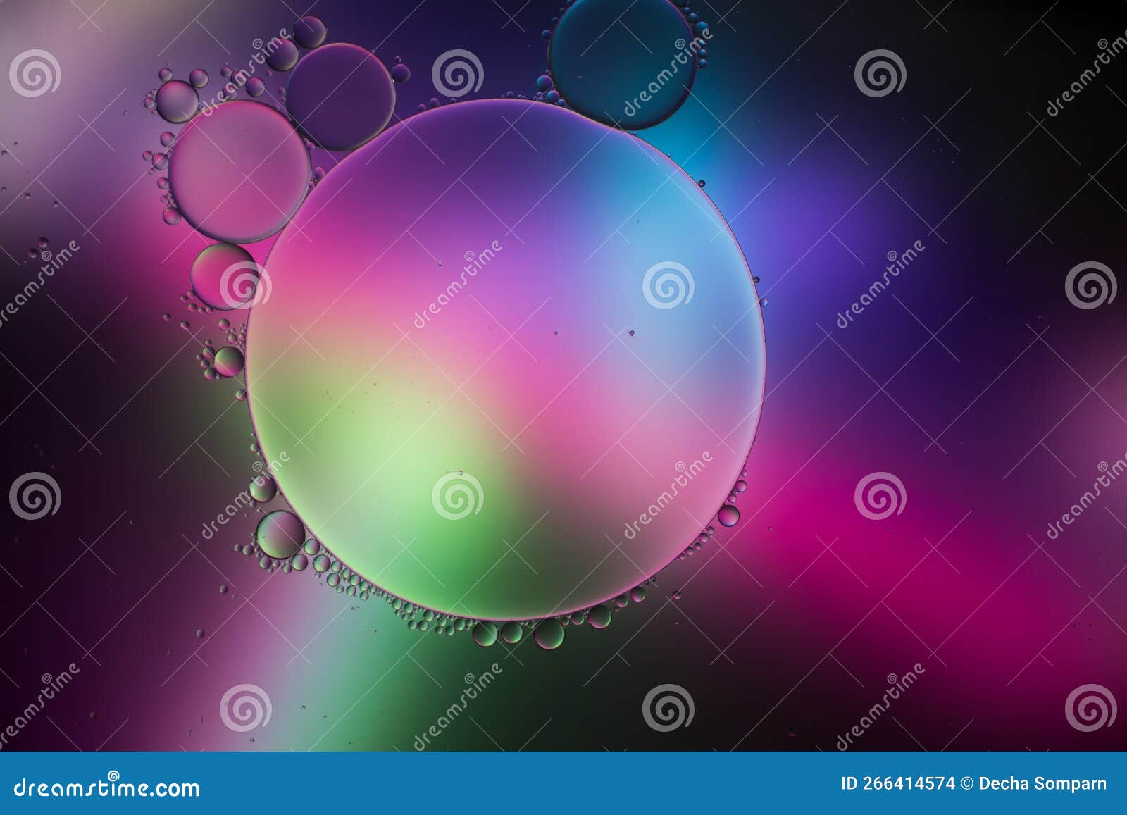 Colorful Artistic of Oil Drop Floating on the Water Stock Photo - Image ...